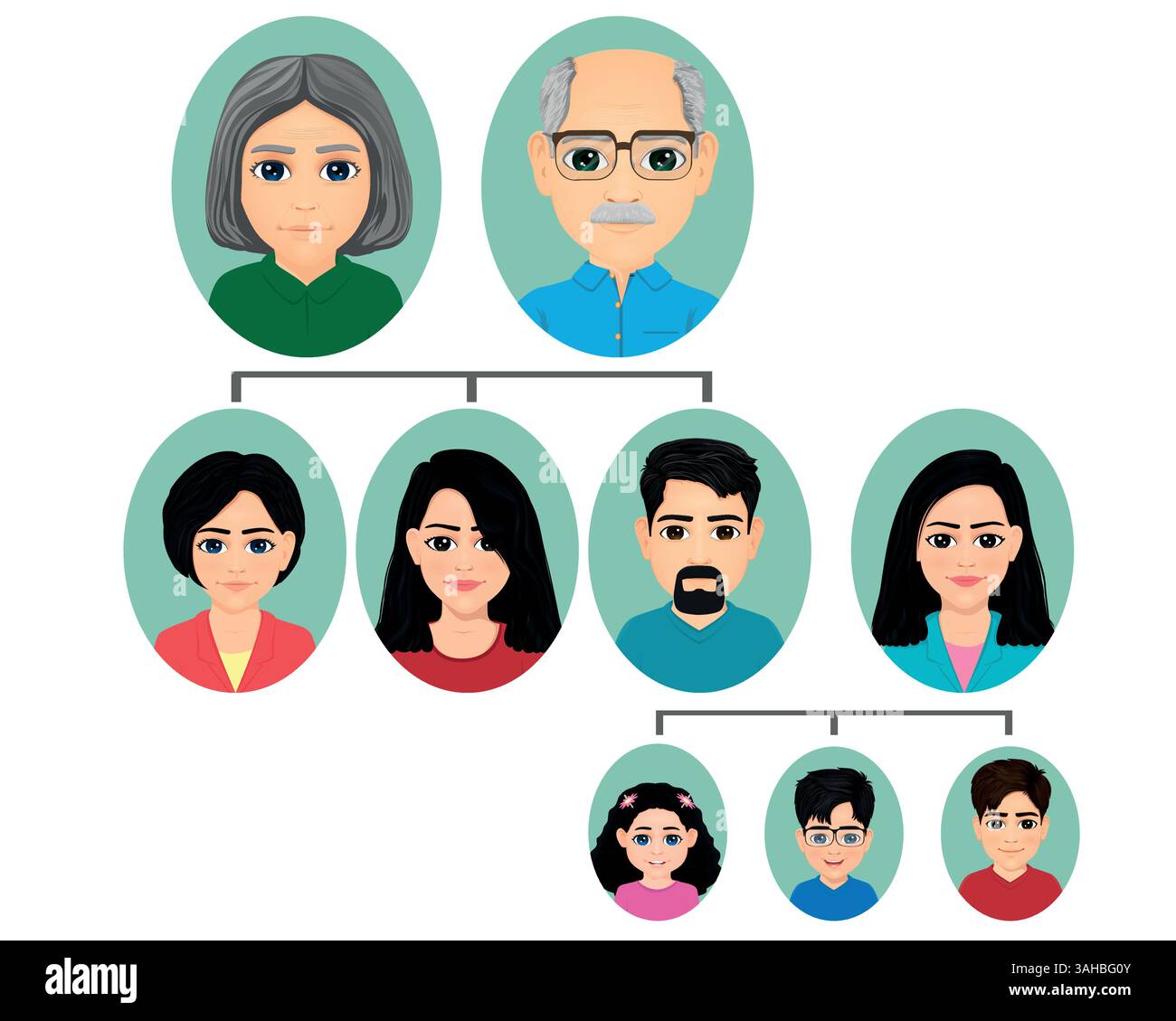 Extended family grandmother uncle aunt hi-res stock photography and ...