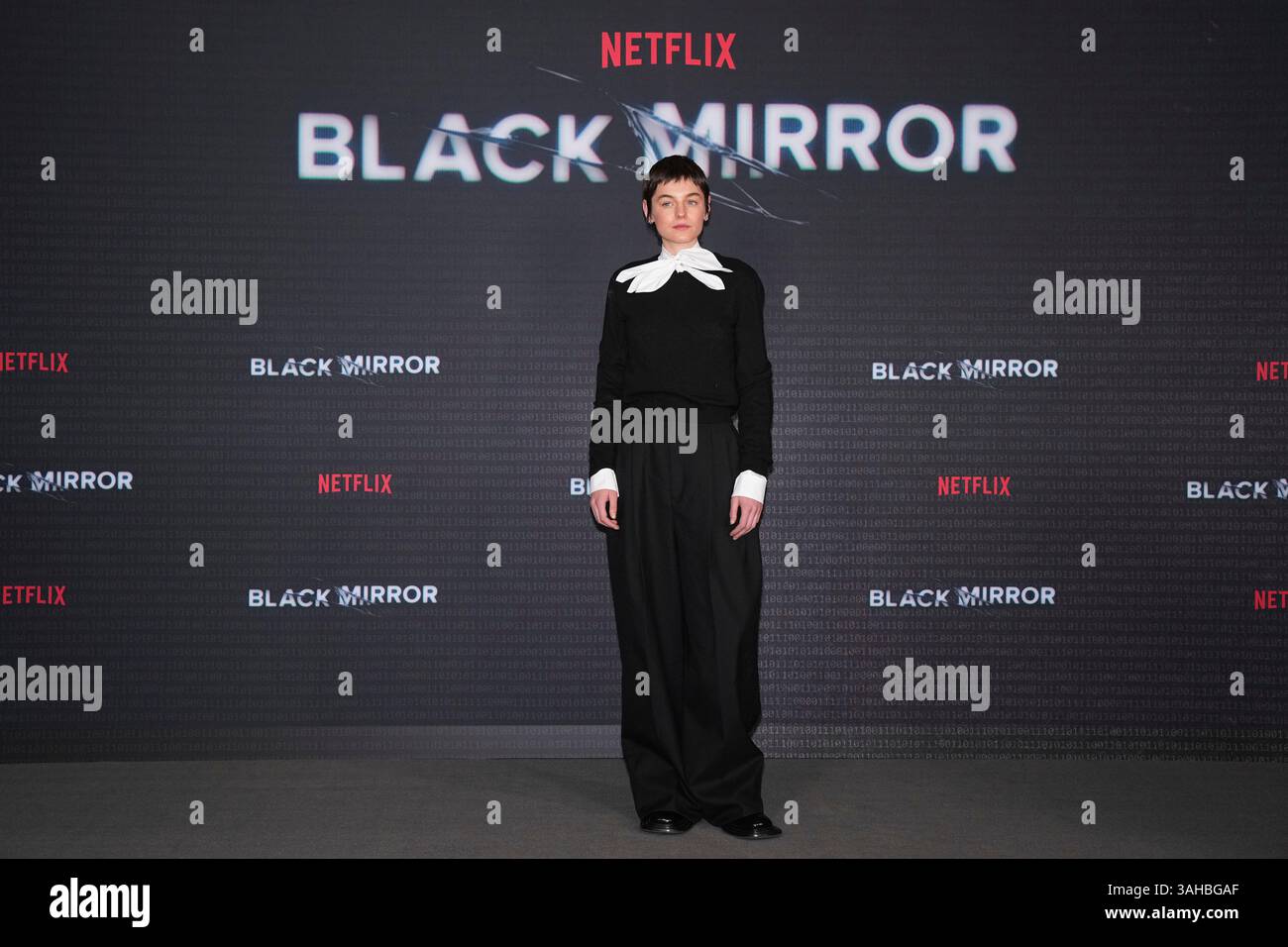 Emma Corrin poses for photographers upon arrival for the special ...