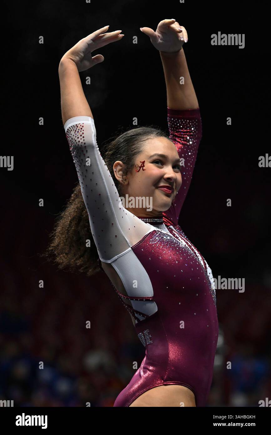 April 6, 2025, Tuscaloosa, Alabama, US: PAITYN WALKER competes on the ...