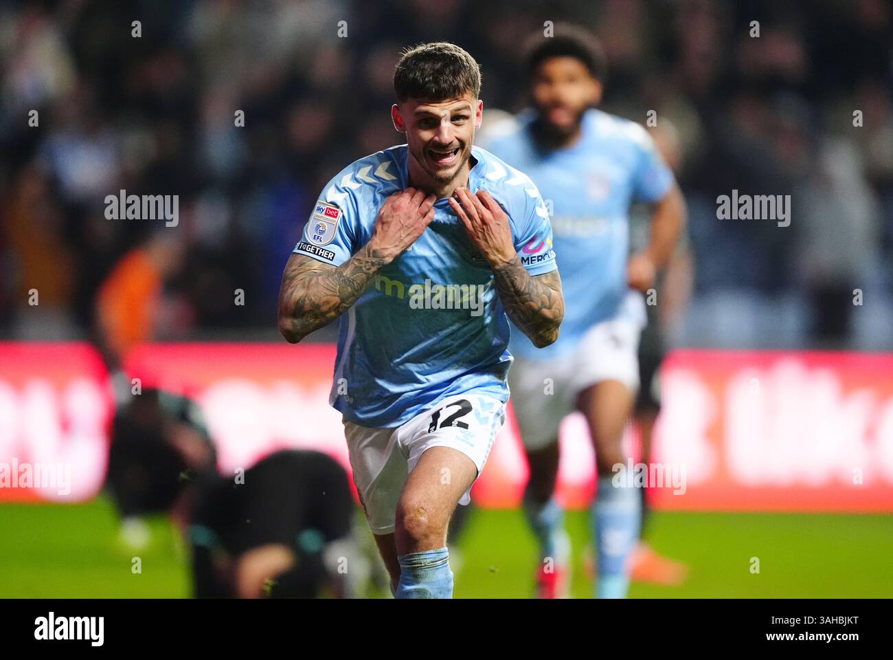 Coventry City's Jamie Paterson celebrates scoring their side's first ...