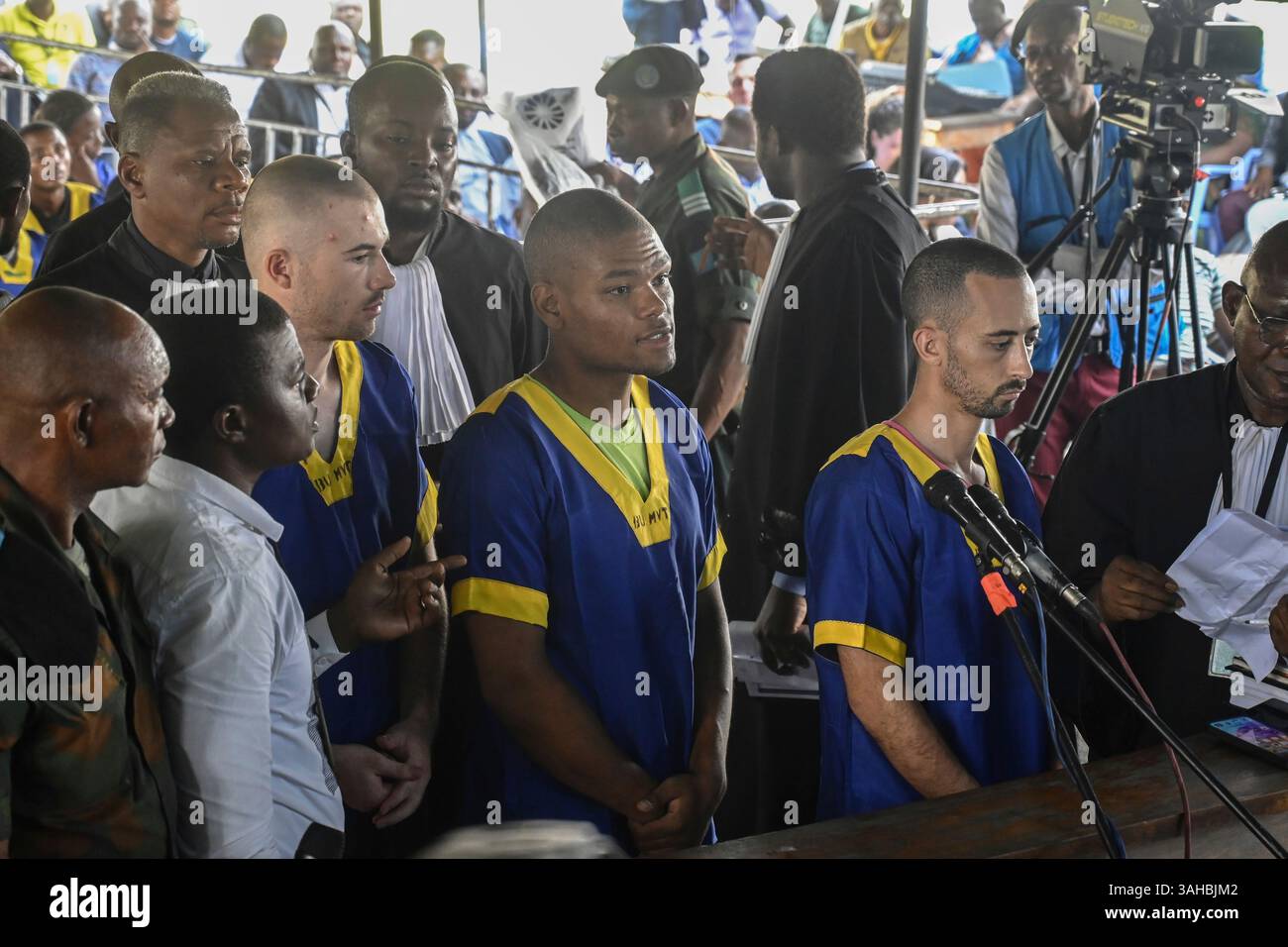 FILE - From left Tyler Thompson Jr., Marcel Malanga and Benjamin Reuben ...