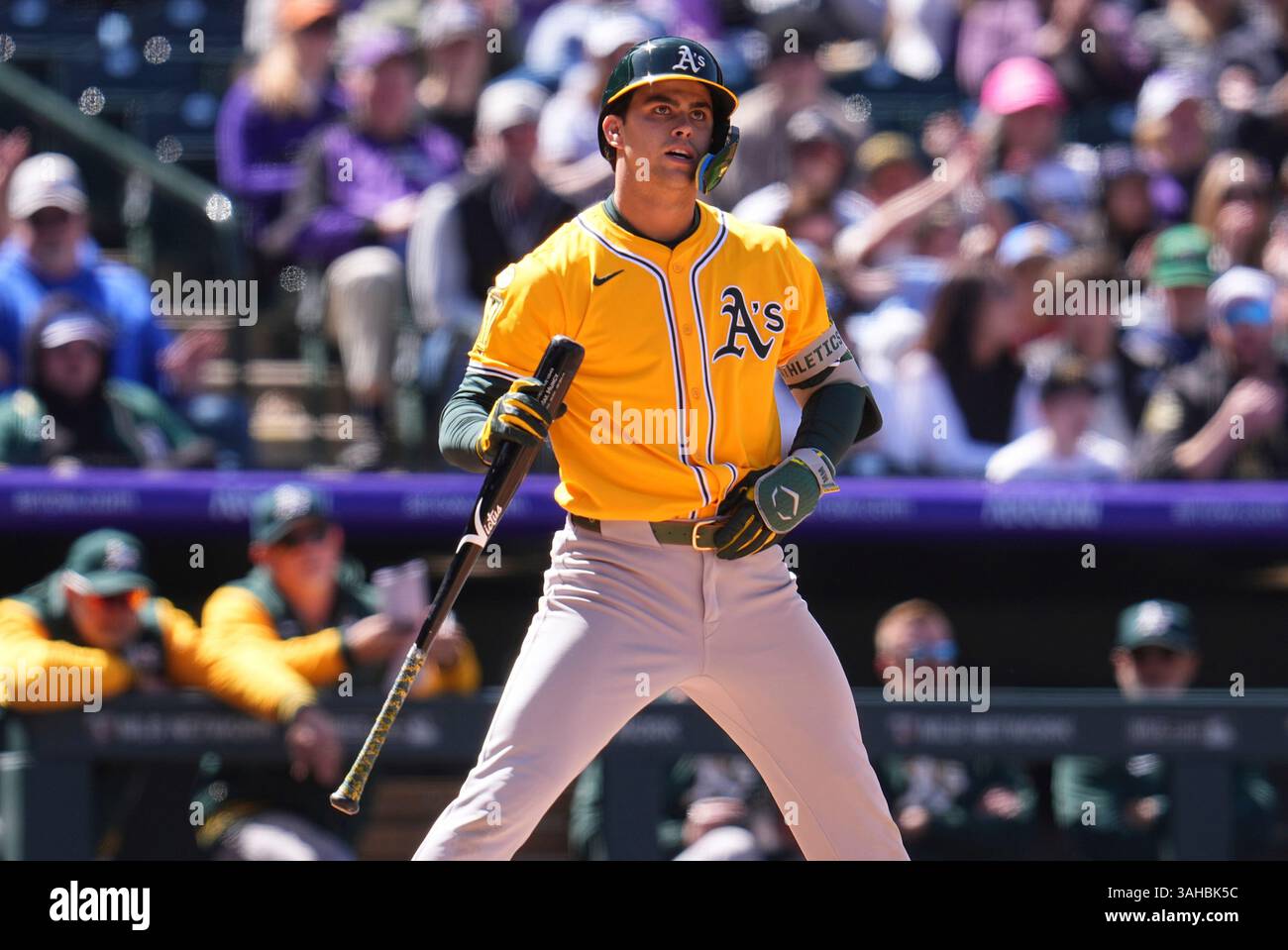 Oakland Athletics second base Max Muncy (10) in the fourth inning of a ...