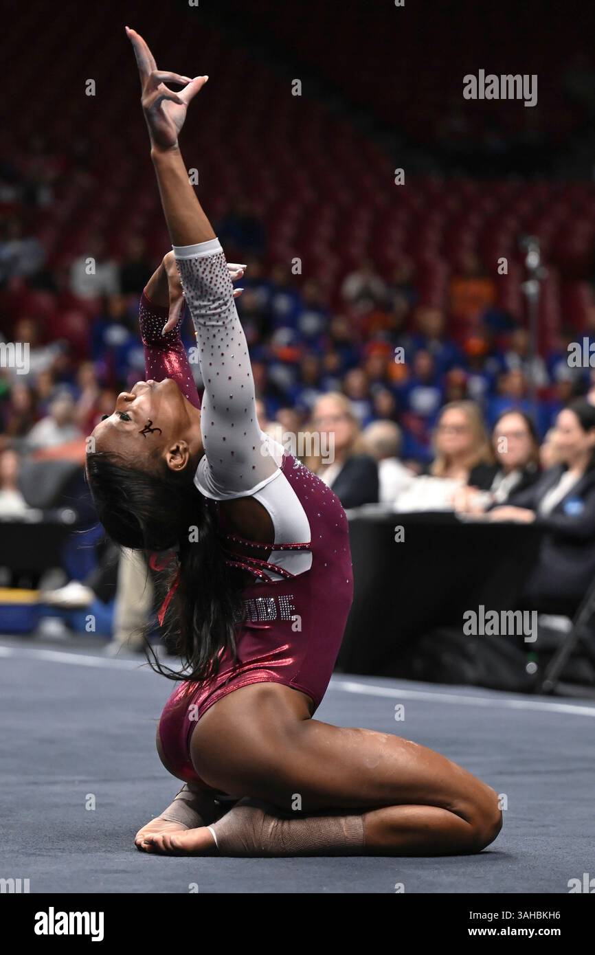 April 6, 2025, Tuscaloosa, Alabama, US: JAMISON SEARS competes on the ...