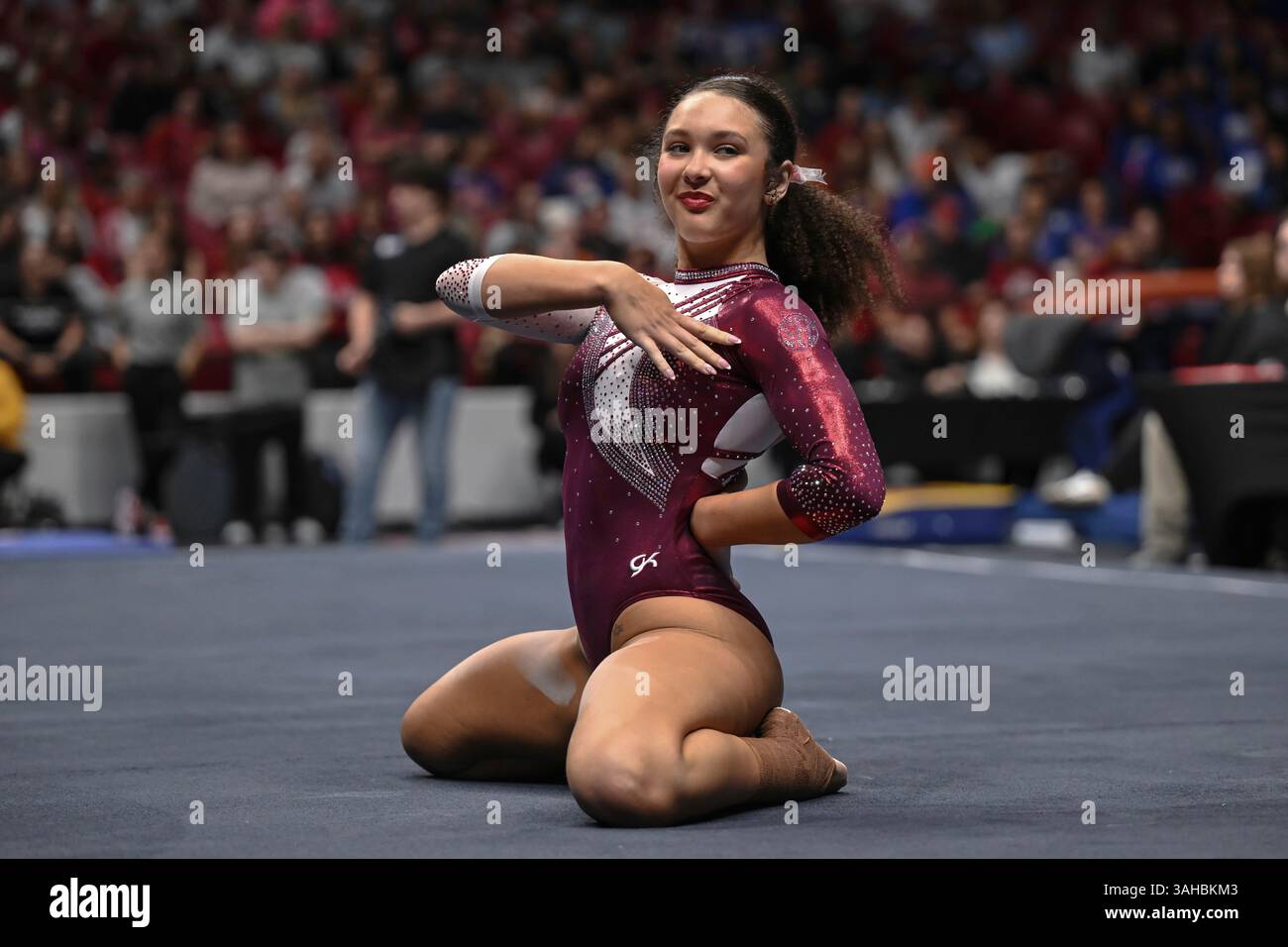 April 6, 2025, Tuscaloosa, Alabama, US: PAITYN WALKER competes on the ...