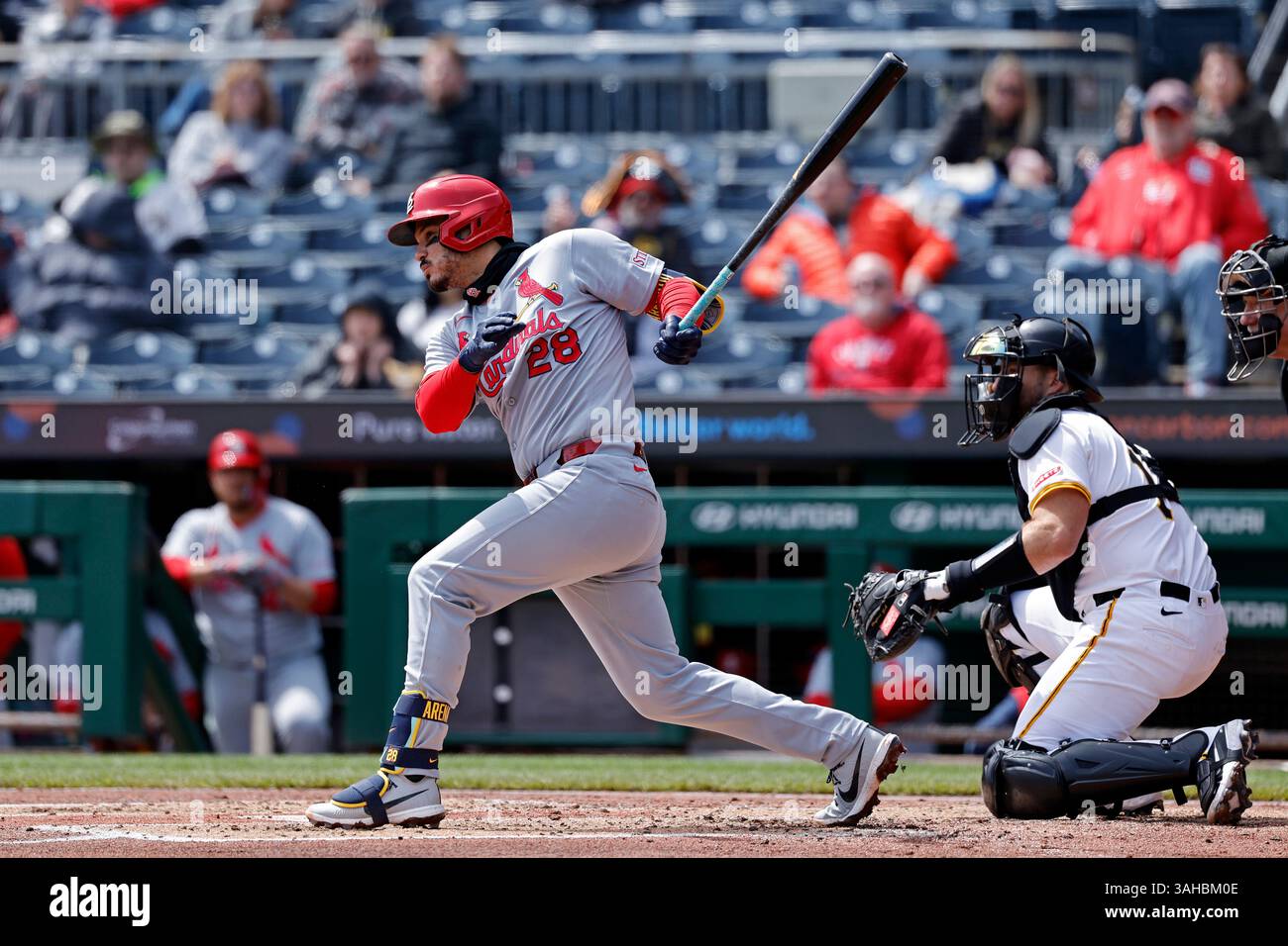 PITTSBURGH, PA - APRIL 09: St. Louis Cardinals third baseman Nolan ...