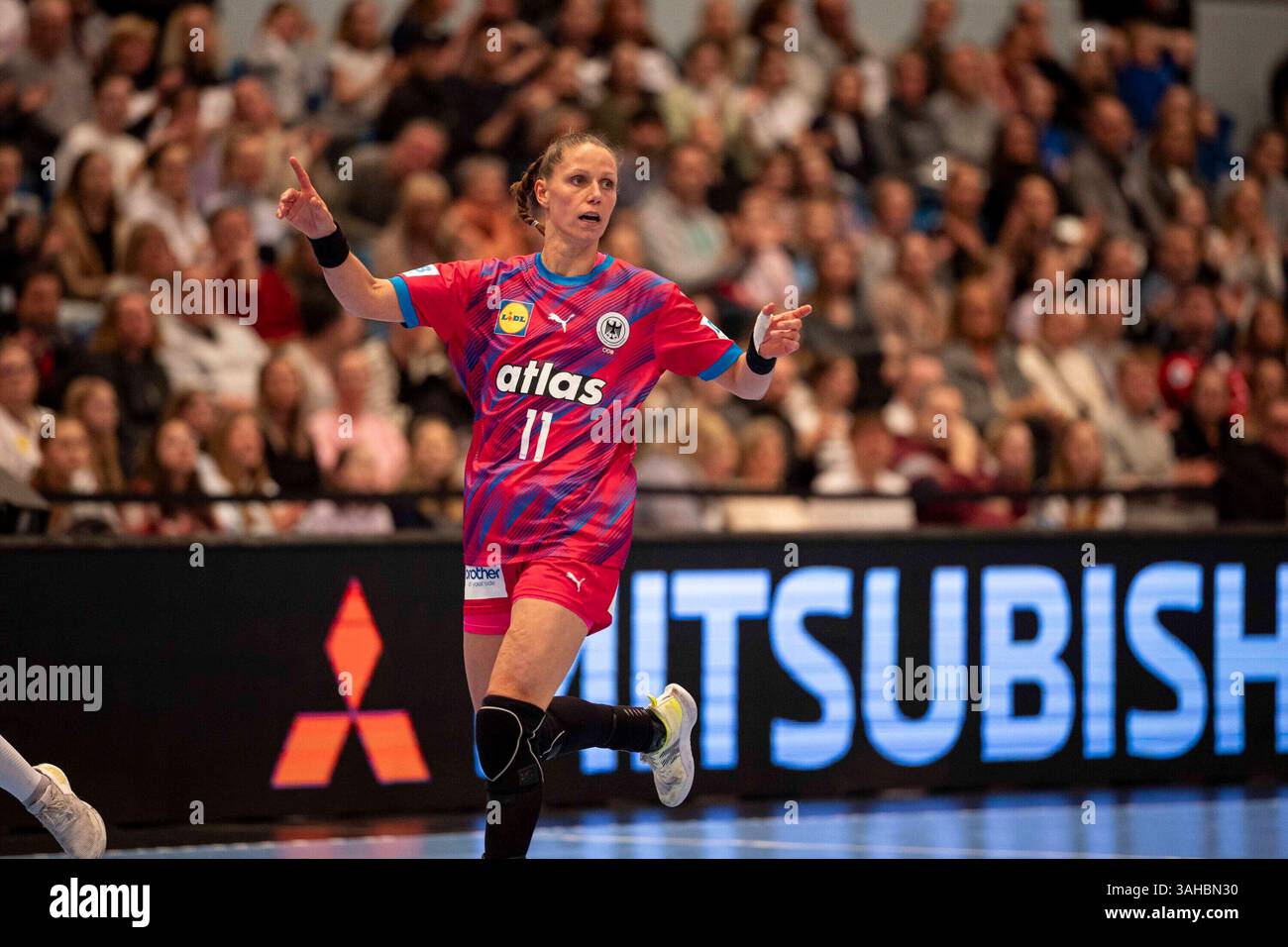 Frauen Handball L?nderspiel Deutschland gegen D?nemark 09.04.2025 in Hamburg. - Foto: Kenny ...