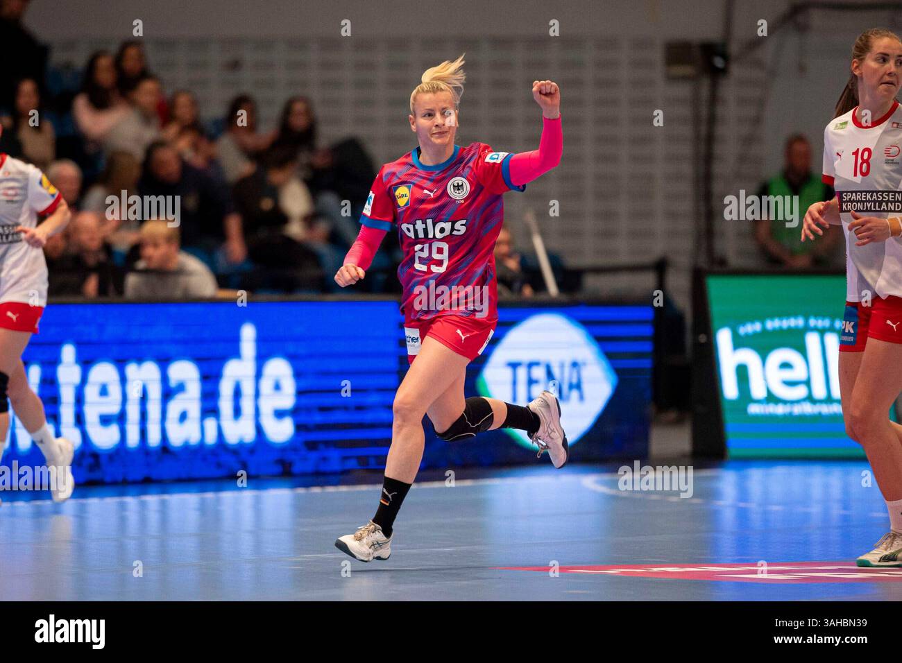 Frauen Handball L?nderspiel Deutschland gegen D?nemark 09.04.2025 in Hamburg. - Foto: Kenny ...