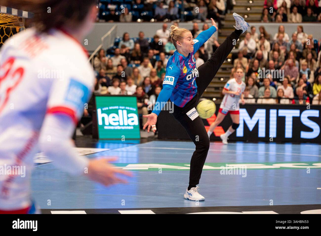 Frauen Handball L?nderspiel Deutschland gegen D?nemark 09.04.2025 in Hamburg. - Foto: Kenny ...