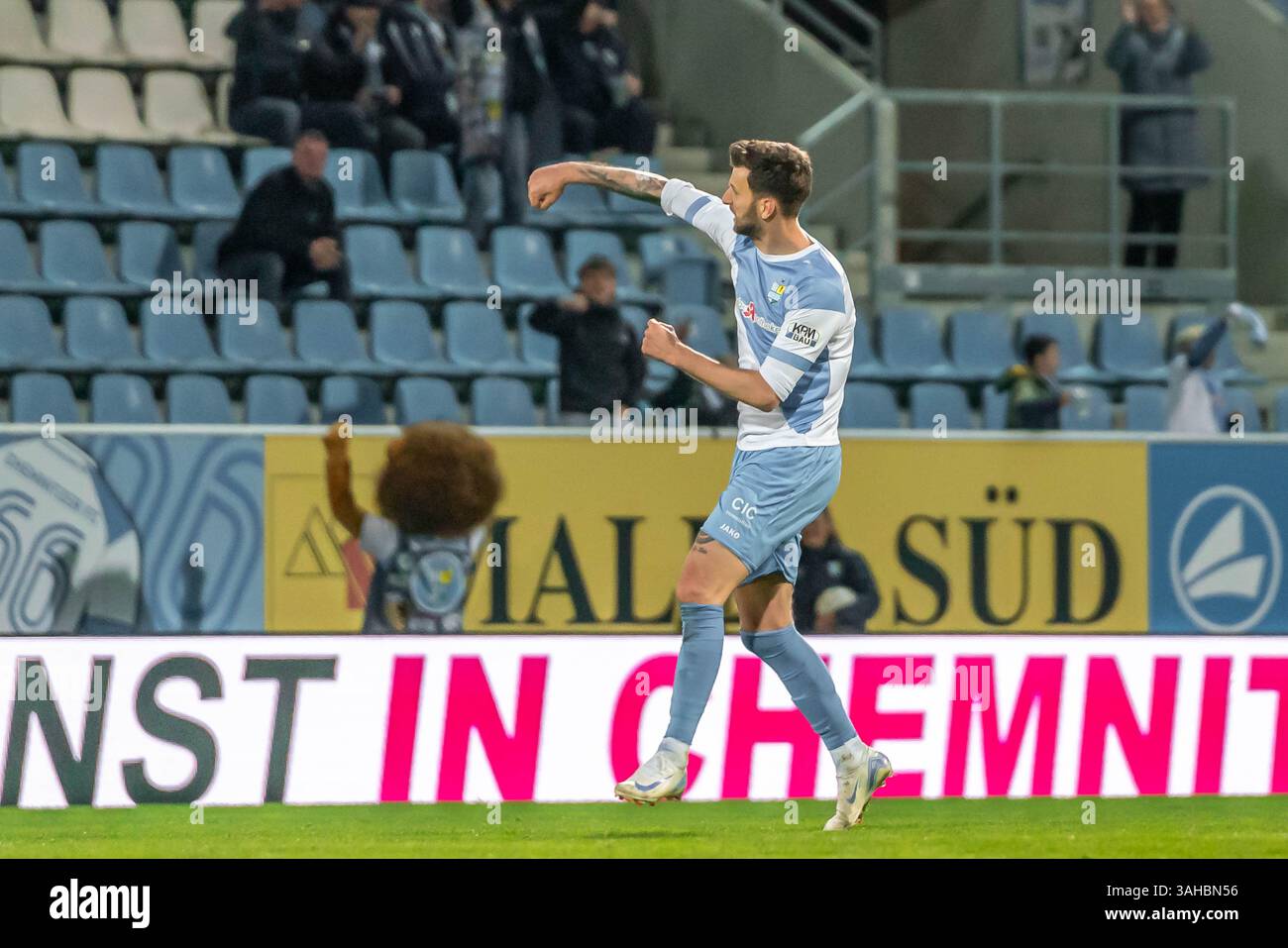 Chemnitz, Deutschland 09. April 2025: Regionalliga Nordost - 2024/2025 ...