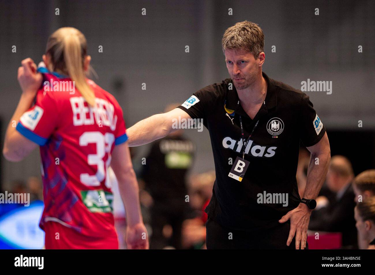Frauen Handball L?nderspiel Deutschland gegen D?nemark 09.04.2025 in Hamburg. - Foto: Kenny ...