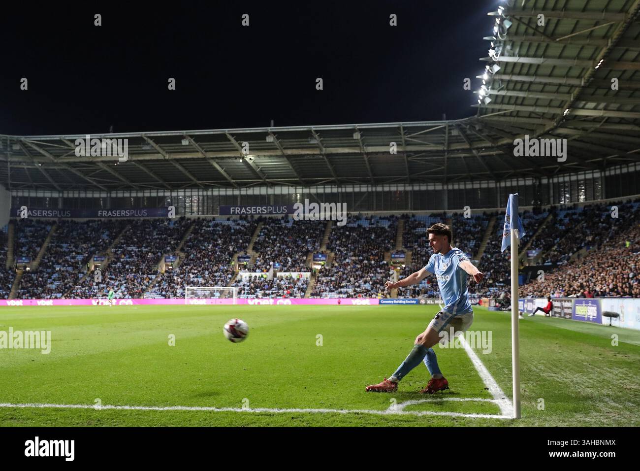 Coventry, UK. 09th Apr, 2025. Jack Rudoni of Coventry City takes a ...