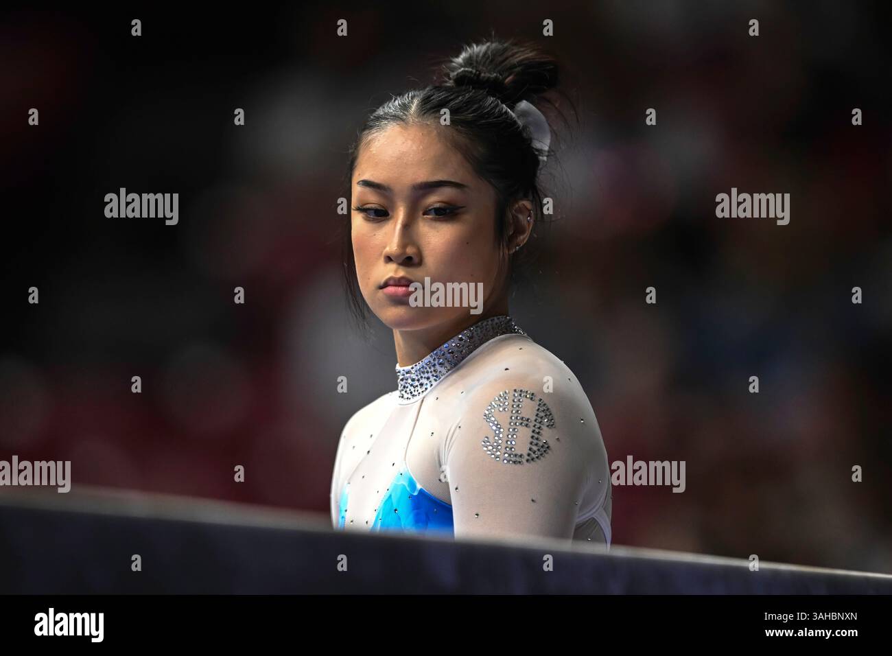 April 4, 2025, Tuscaloosa, Alabama, US: VICTORIA NGUYEN competes on the ...
