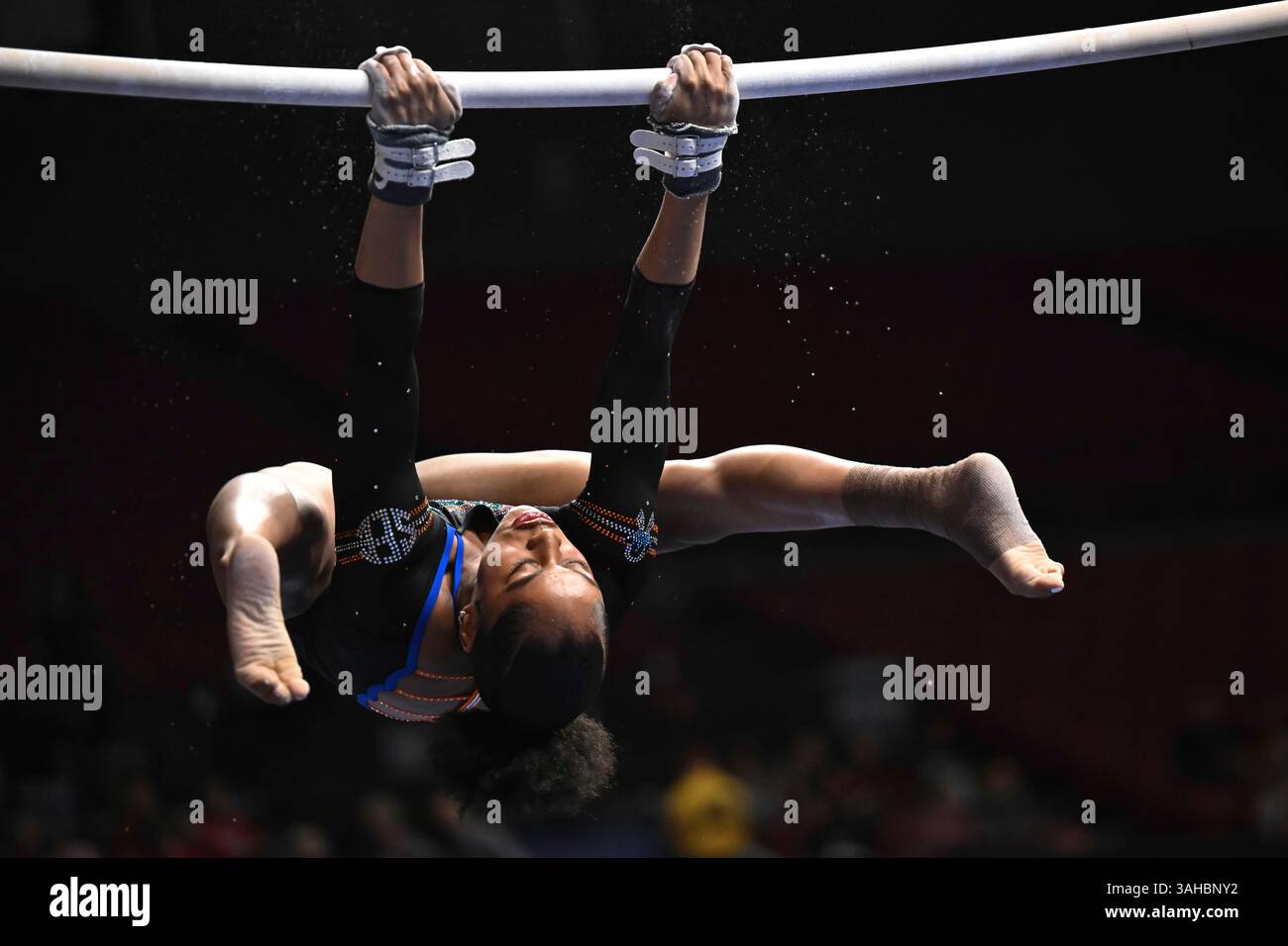 April 6, 2025, Tuscaloosa, Alabama, US: SKYE BLAKELY competes on the ...