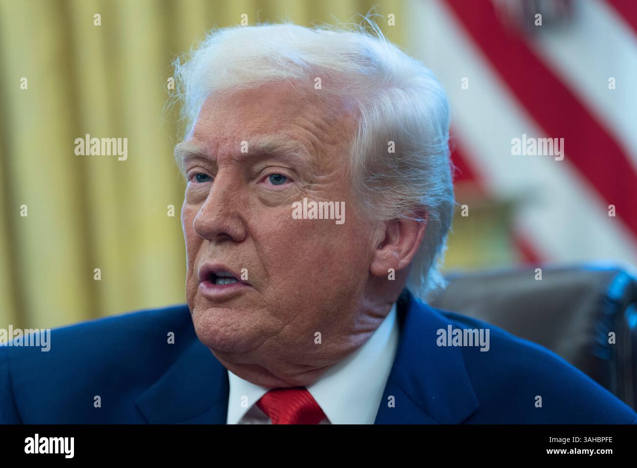 United States President Donald J Trump signs executive orders ...