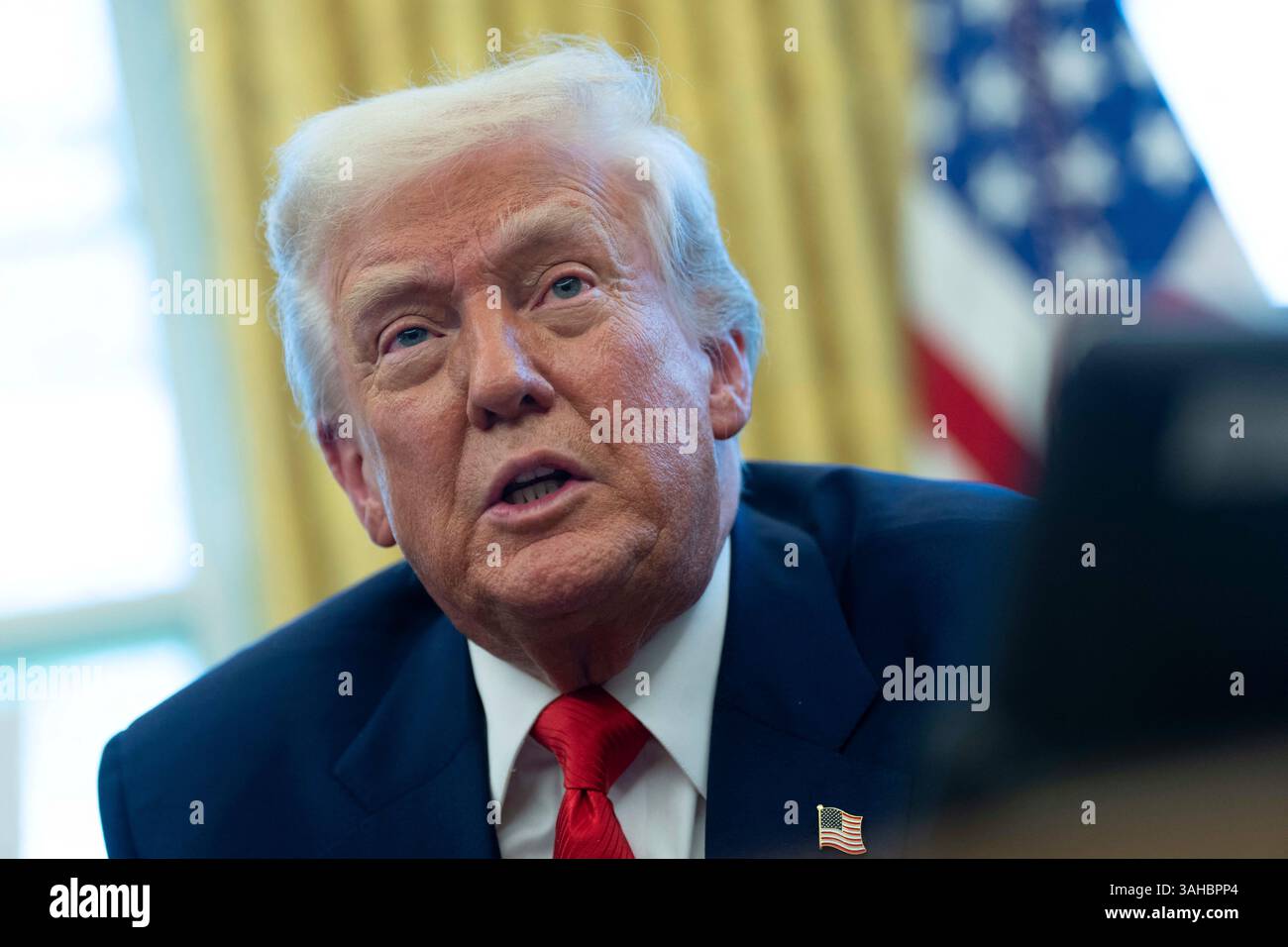 United States President Donald J Trump signs executive orders ...