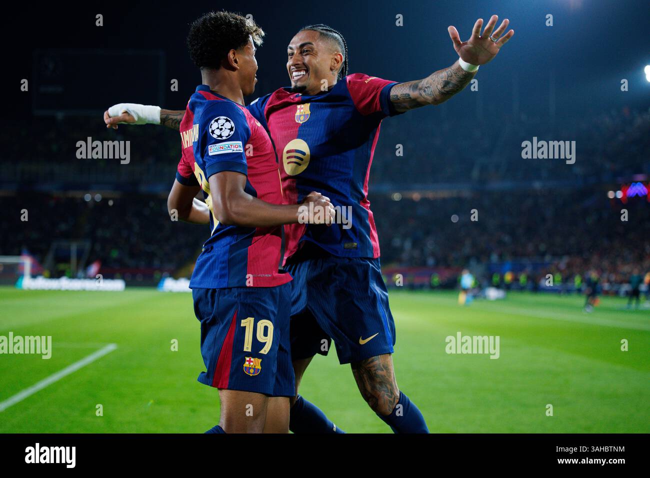 Lamine yamal raphinha lewandowski hi-res stock photography and images ...