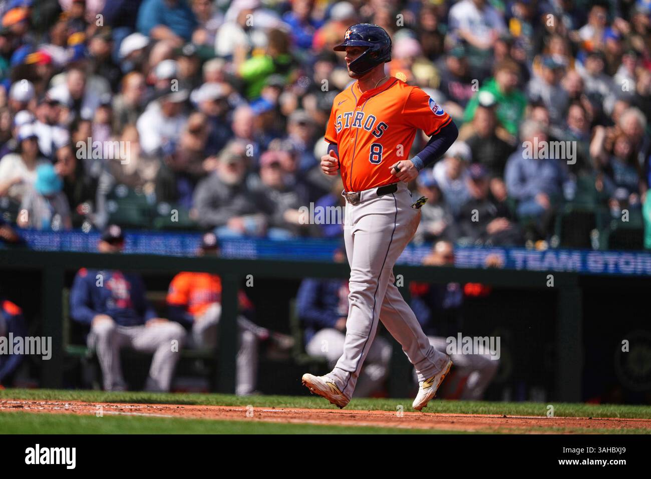 Houston Astros' Christian Walker jogs home to score after Brendan ...