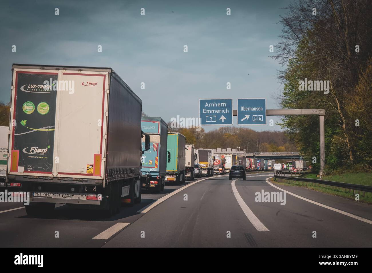 Deutschland, Europa, Autobahn A3, Oberhausen, Emmerich, Arnhem ...