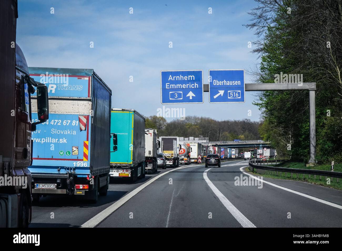 Deutschland, Europa, Autobahn A3, Oberhausen, Emmerich, Arnhem ...