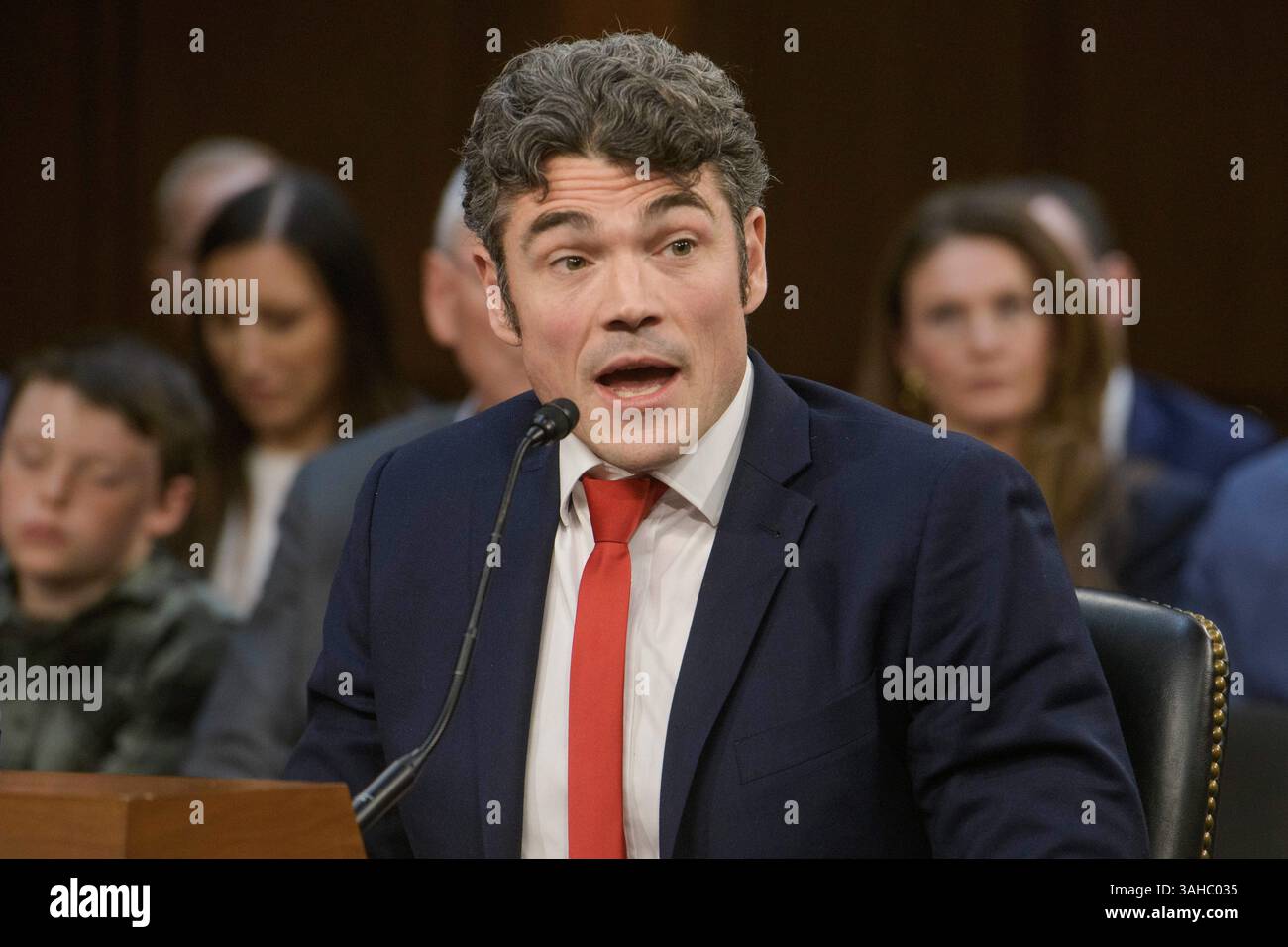 Joseph Kent appears before a Senate Committee on Intelligence hearing ...