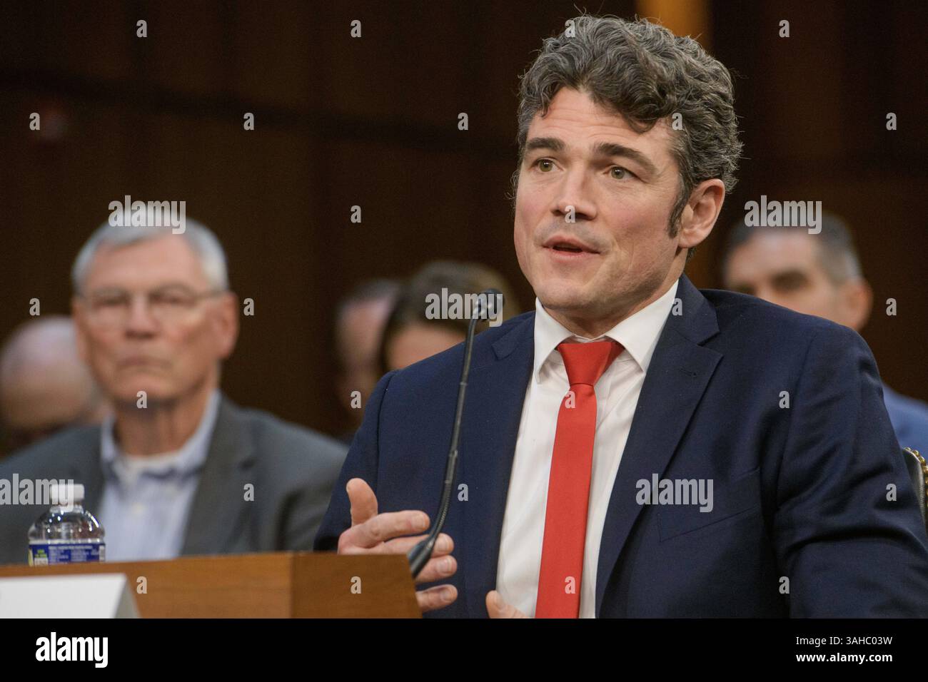 Joseph Kent appears before a Senate Committee on Intelligence hearing ...