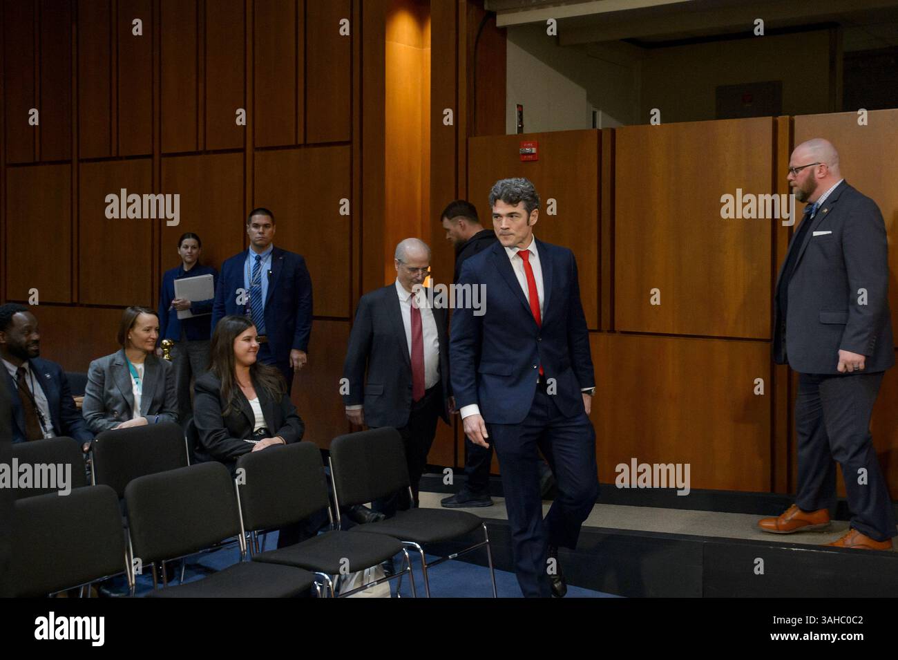 Joseph Kent arrives for a Senate Committee on Intelligence hearing for ...
