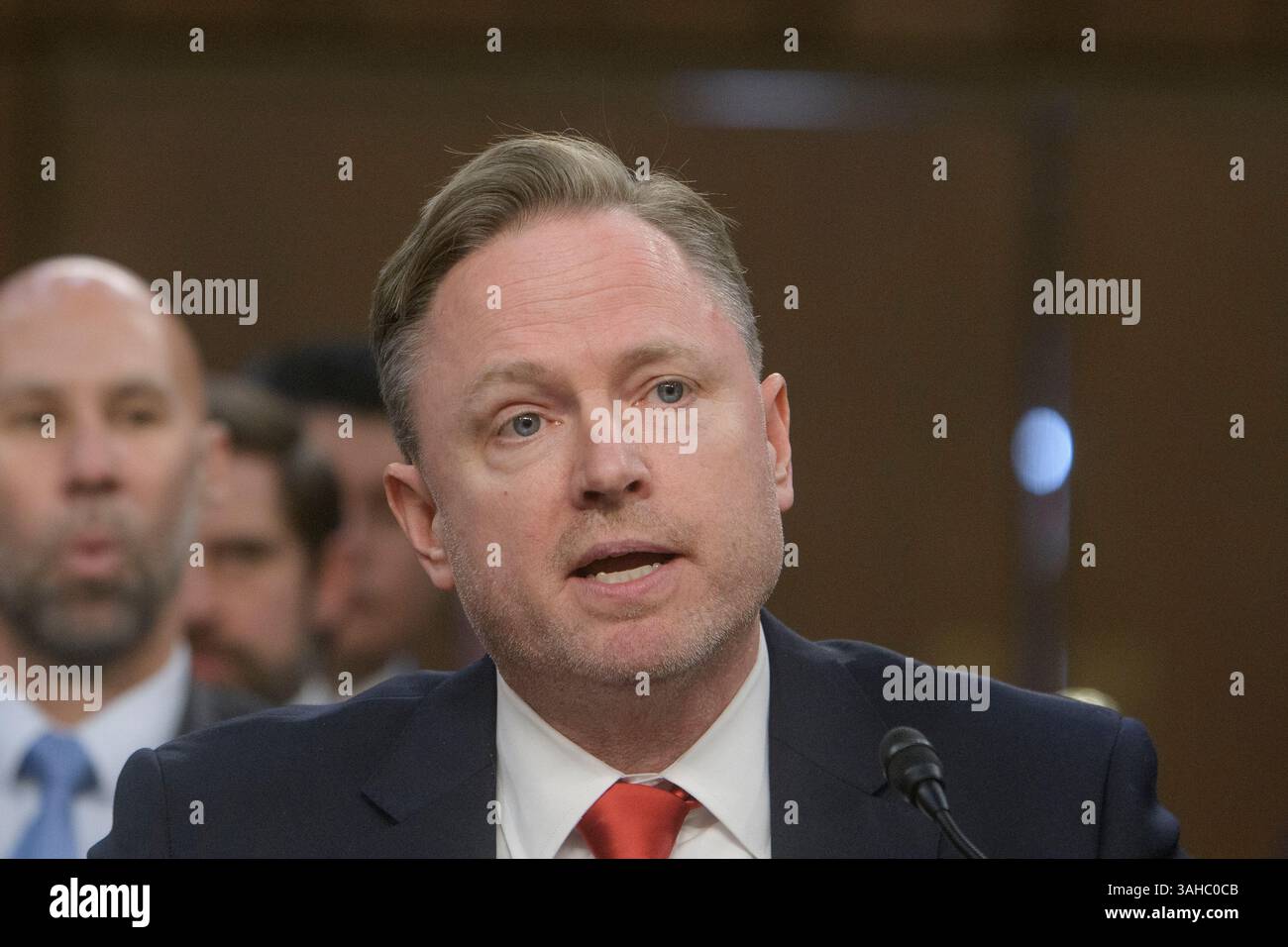 Aaron Lukas appears before a Senate Committee on Intelligence hearing ...