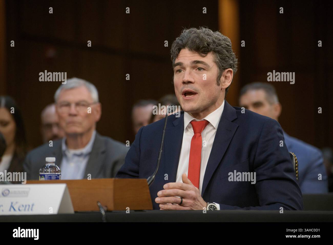 Joseph Kent appears before a Senate Committee on Intelligence hearing ...