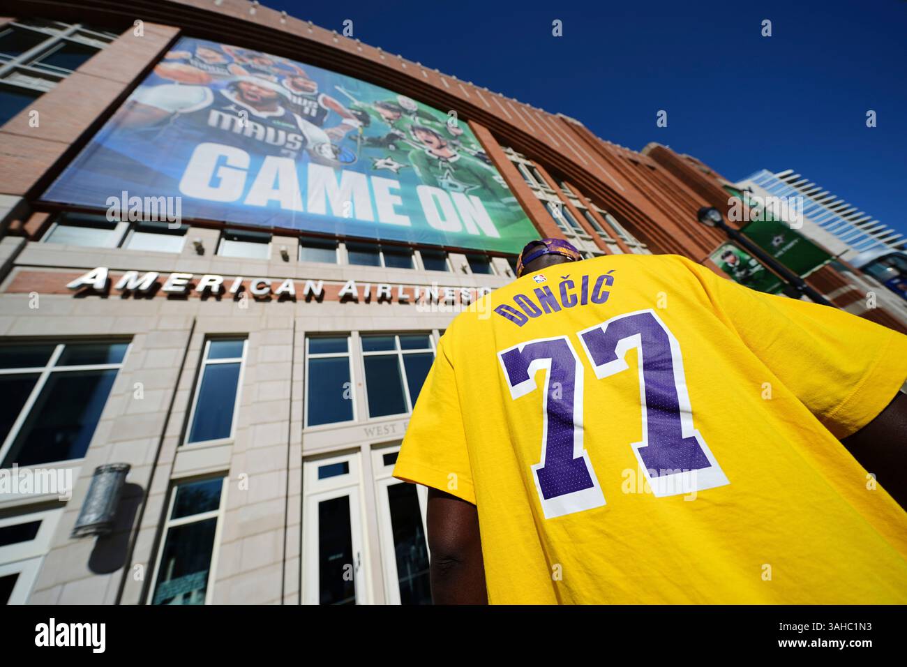 Bobby Banks of Dallas stands outside of American Airlines Center ...