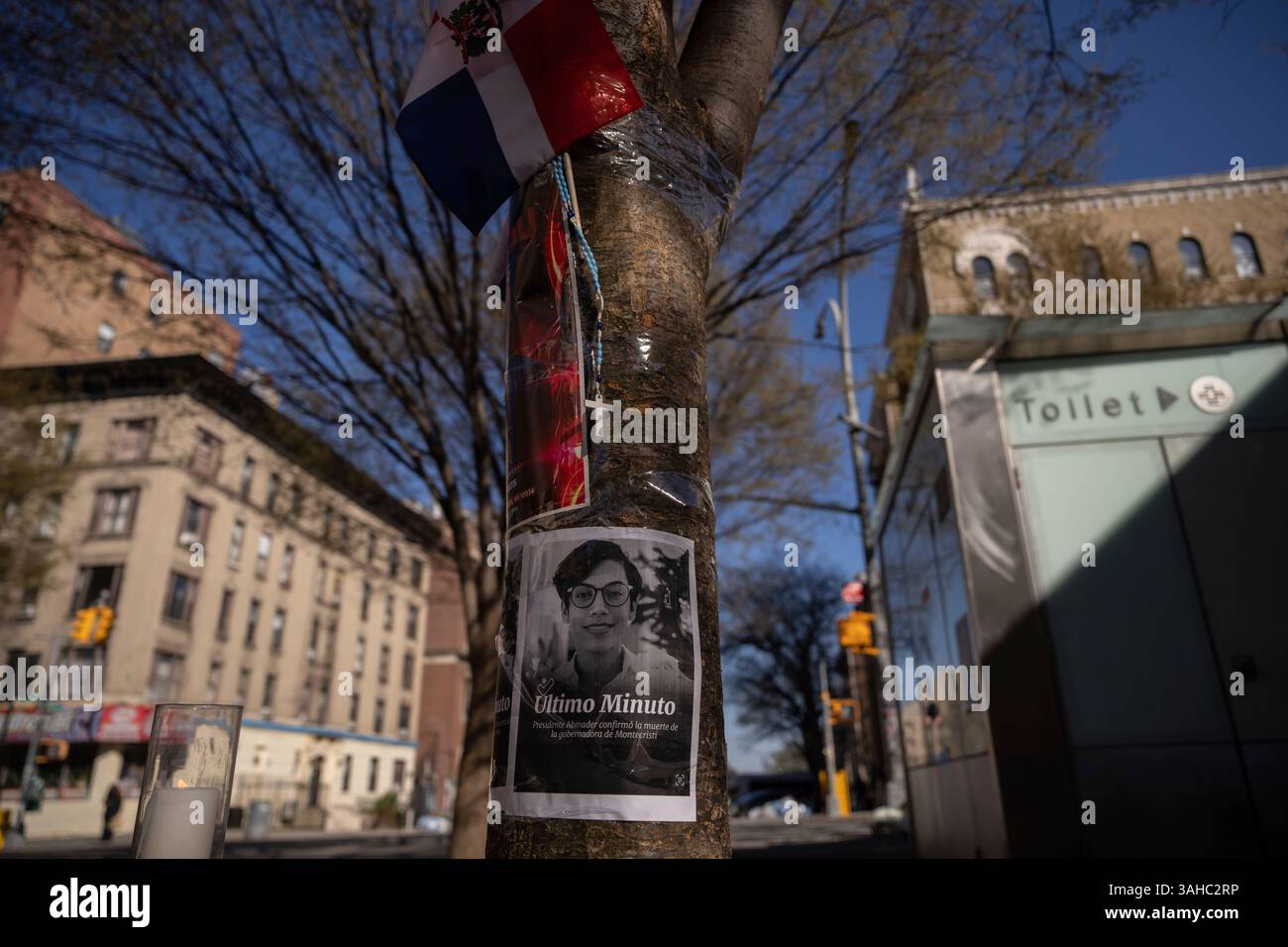 An image of victim Nelsy Cruz, governor of Montecristi, is seen at a ...