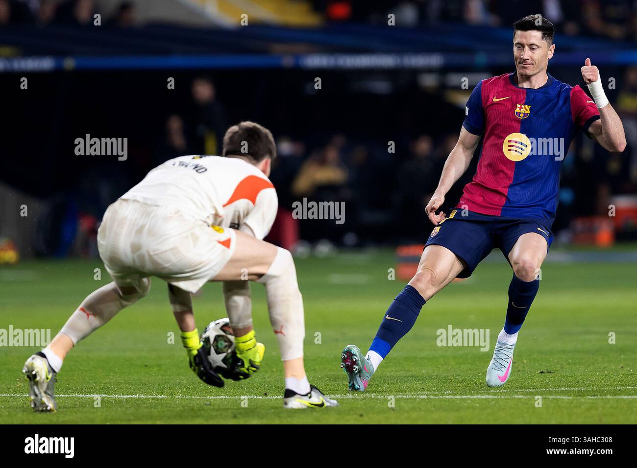 Barcelona, Germany. 09th Apr, 2025. Fussball UEFA Champions League ...