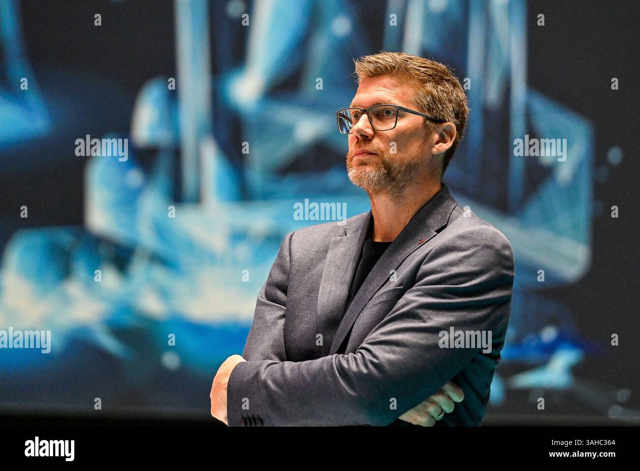 Friedrichshafen, Deutschland. 09th Apr, 2025. 09.04.2025, Spacetech Arena, Friedrichshafen, GER ...