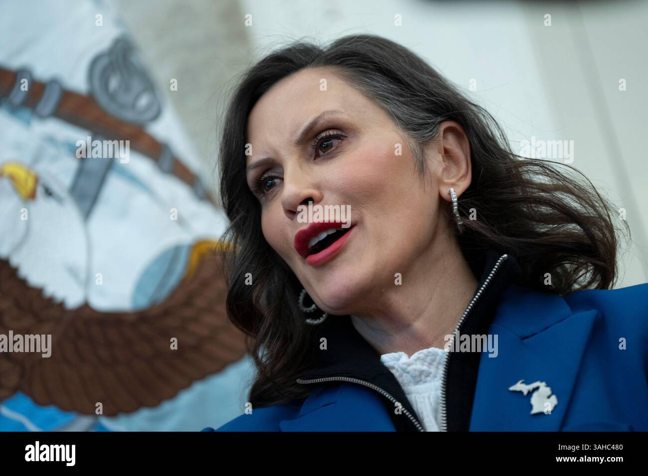 Washington, United States. 09th Apr, 2025. Michigan Governor Gretchen ...