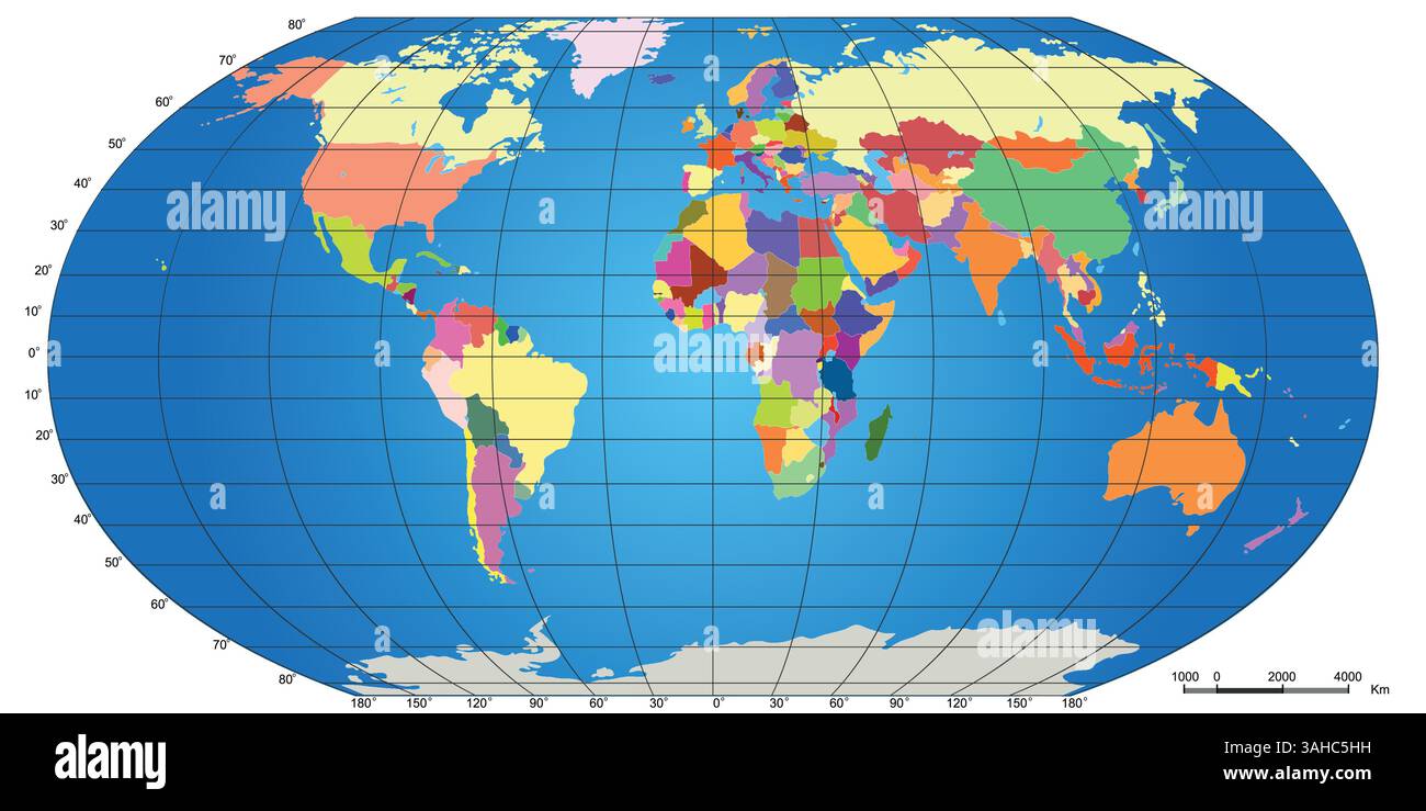 Detailed map from atlas hi-res stock photography and images - Alamy