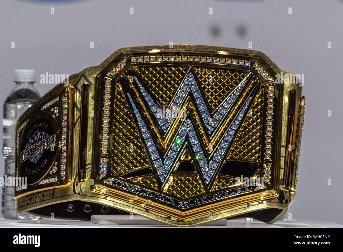 LAS VEGAS, Nevada - WWE Championship Belt at NAB Show WWE: The Next ERA ...
