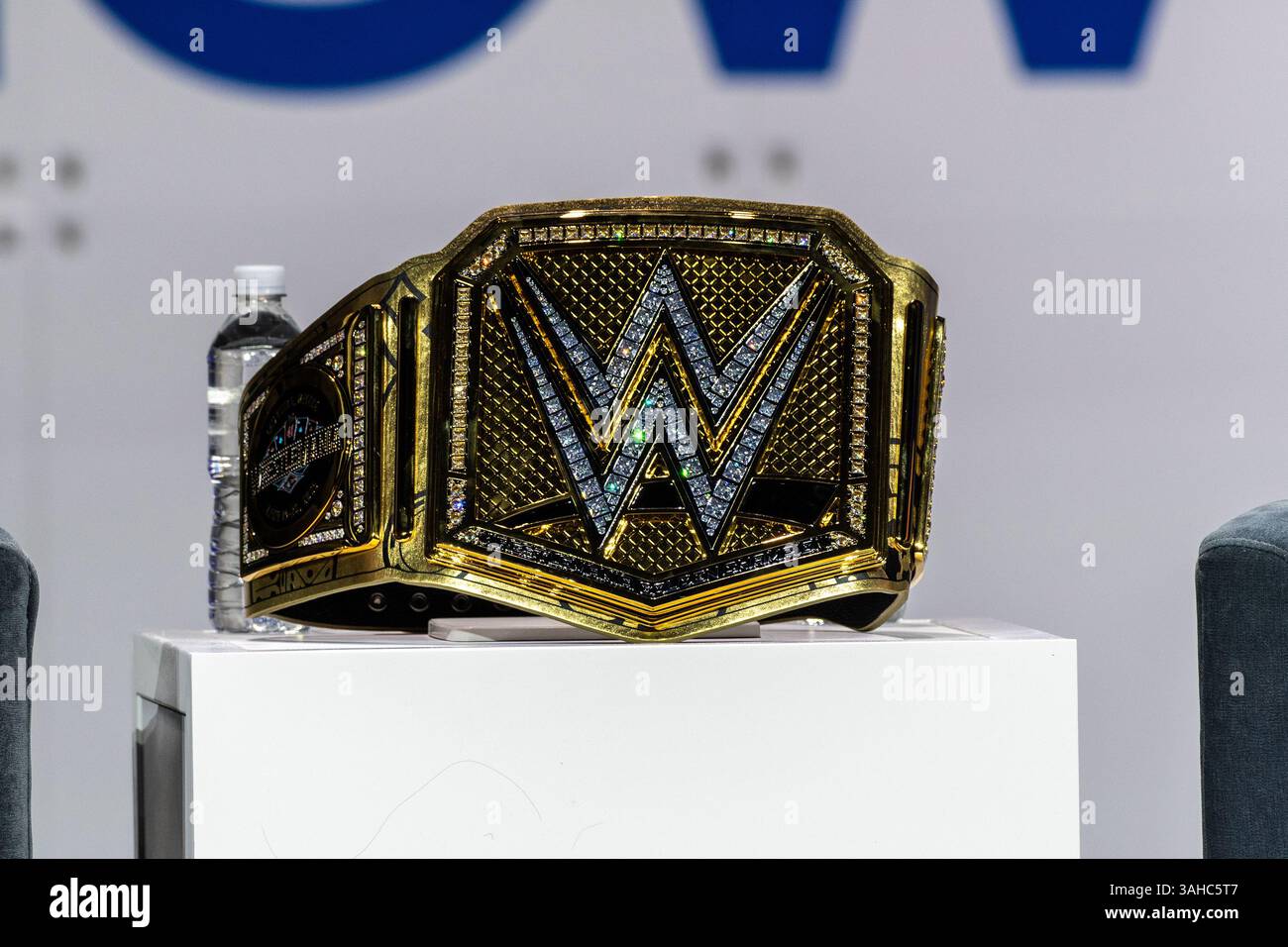 LAS VEGAS, Nevada - WWE Championship Belt at NAB Show WWE: The Next ERA ...