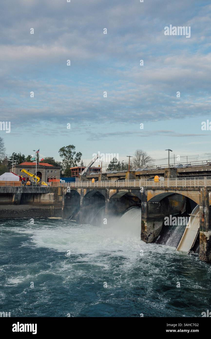 Ballard Locks in Seattle, Washington Stock Photo - Alamy