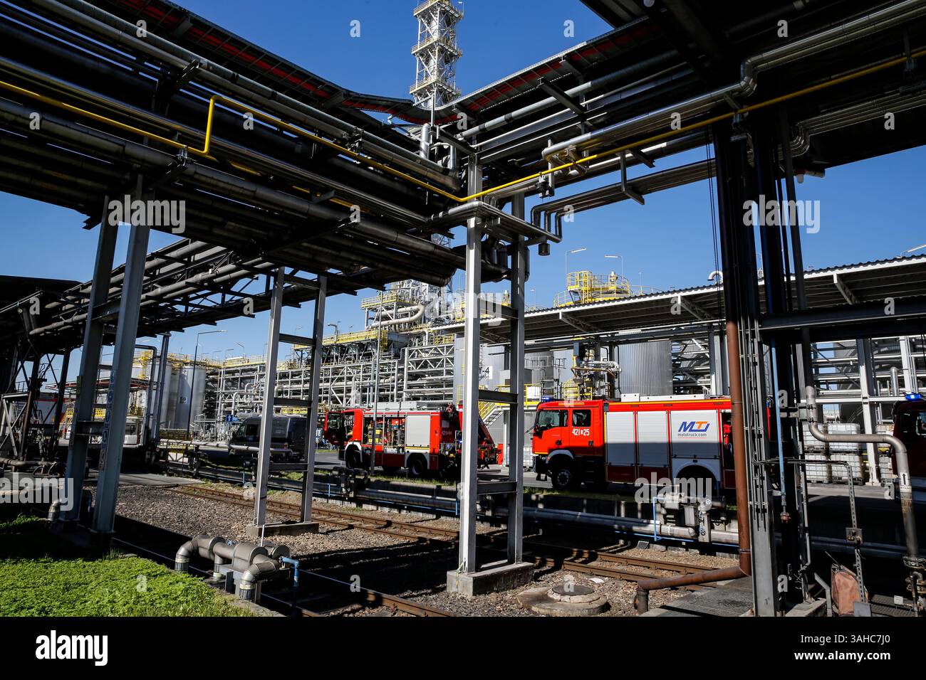 Refinery is seen during the JOINT PATROL-25 exercise, the National ...