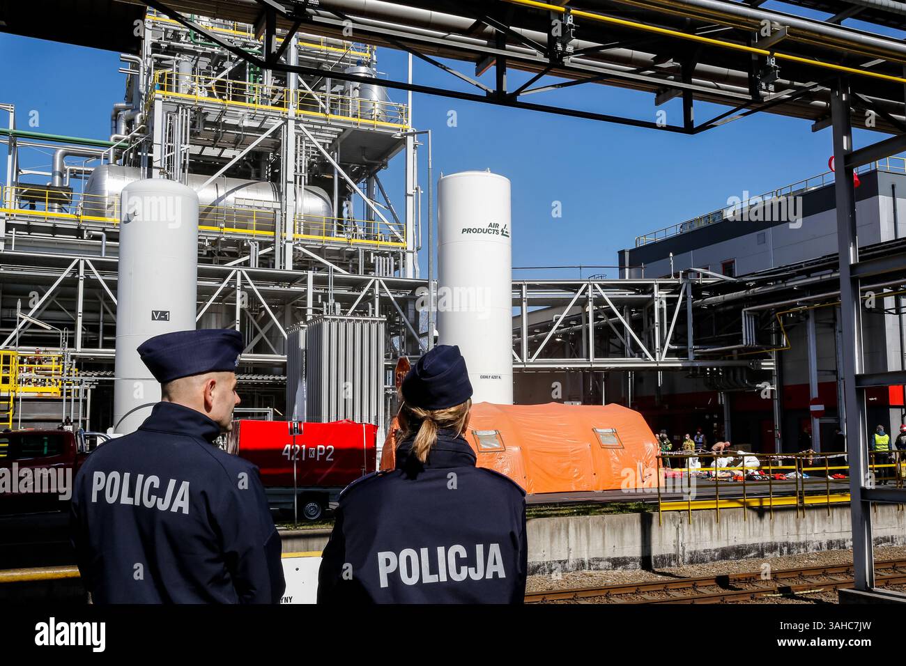 Police service safeguard a territory as they perform a JOINT PATROL-25 ...