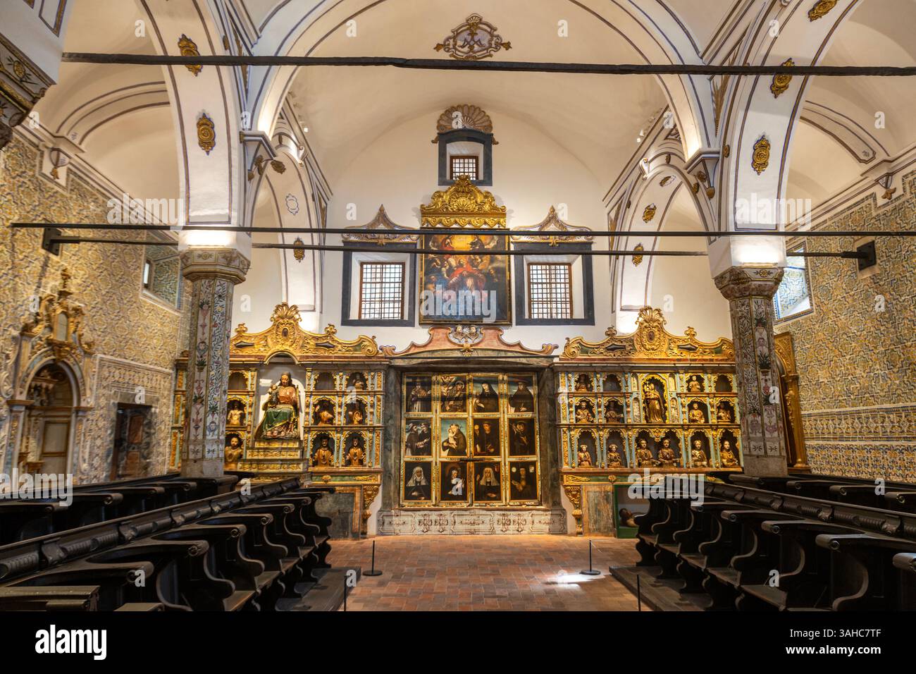 Main view of the High Choir Room with paintings of the front wall and ...