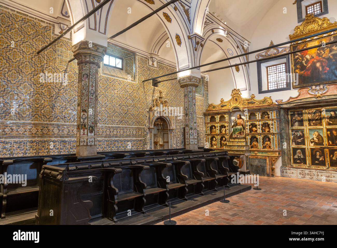 Main view of the High Choir Room with paintings of the front wall and ...