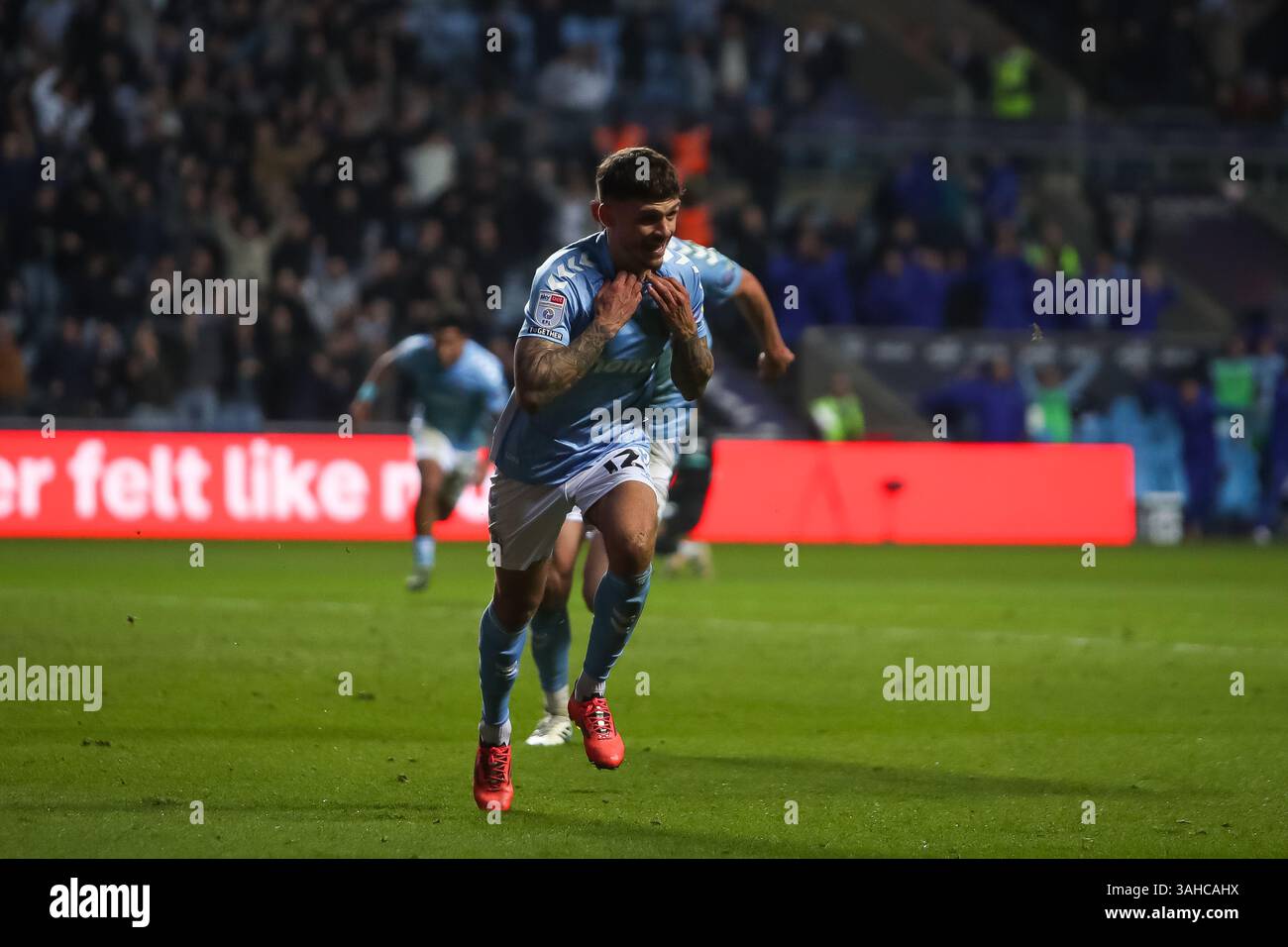 Jamie Paterson of Coventry City celebrates scoring his team’s first ...