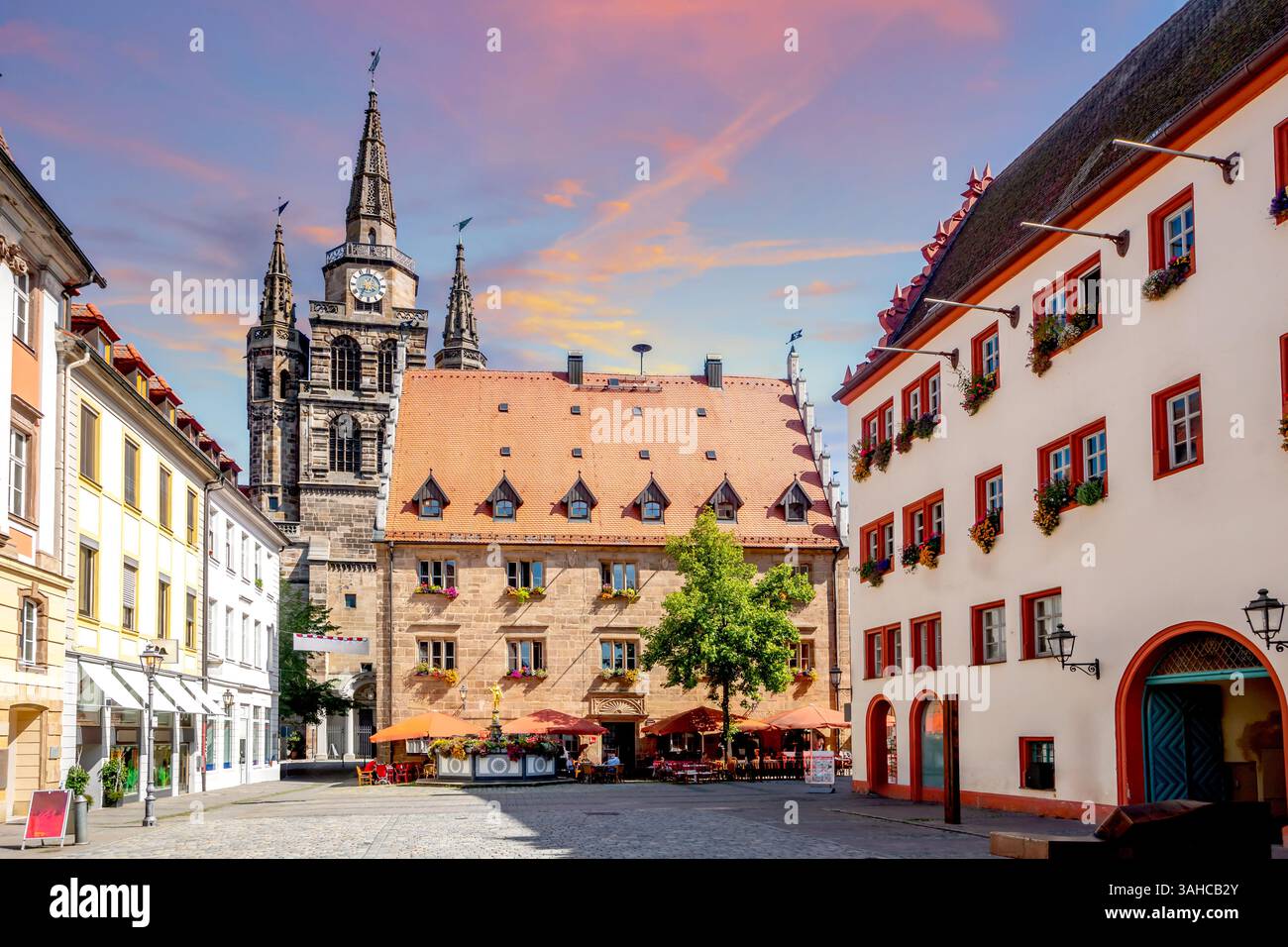 Old city of Ansbach, Germany Stock Photo - Alamy