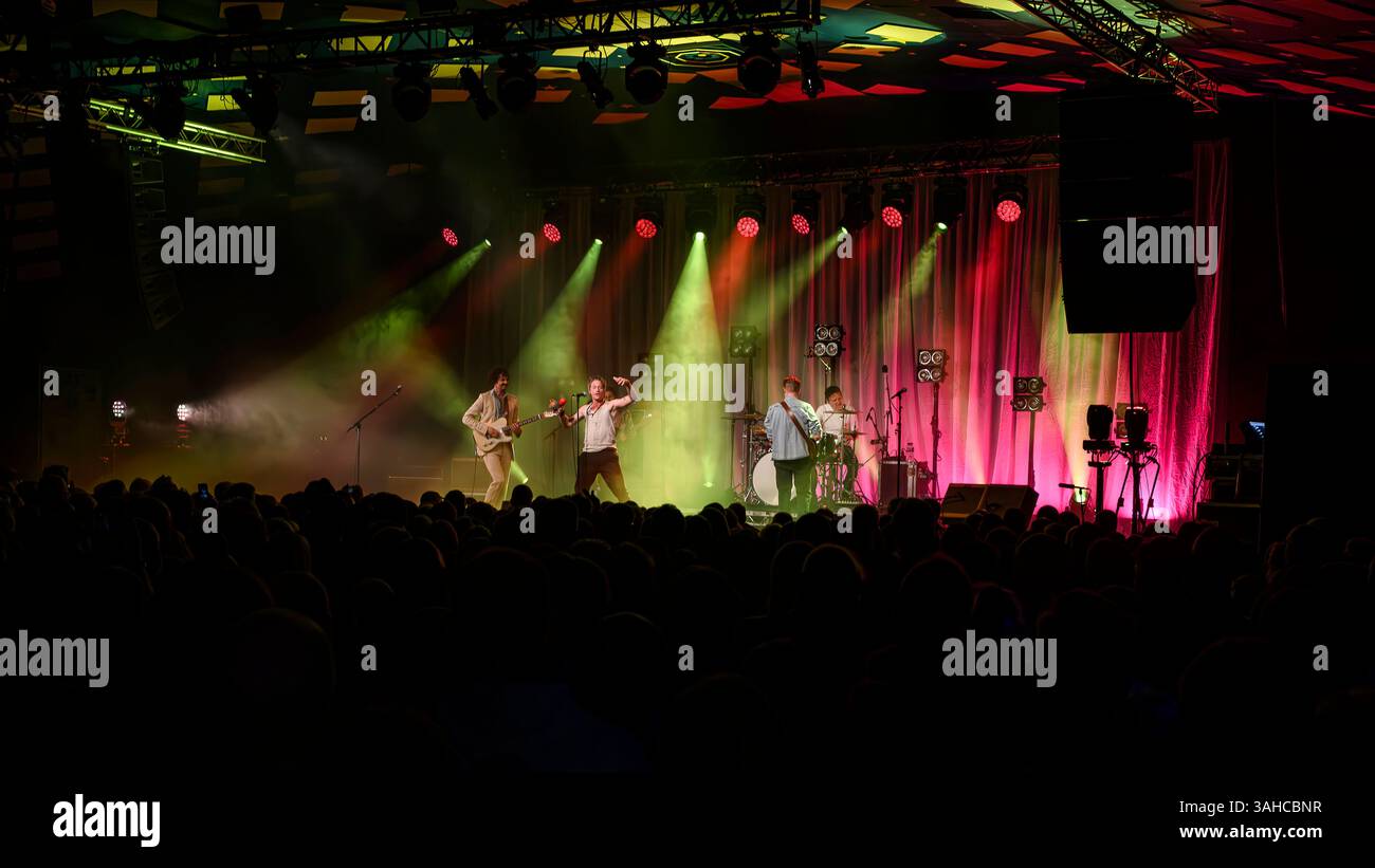 Paul Sayer and Simon Lea seen performing live at The Barrowland ...