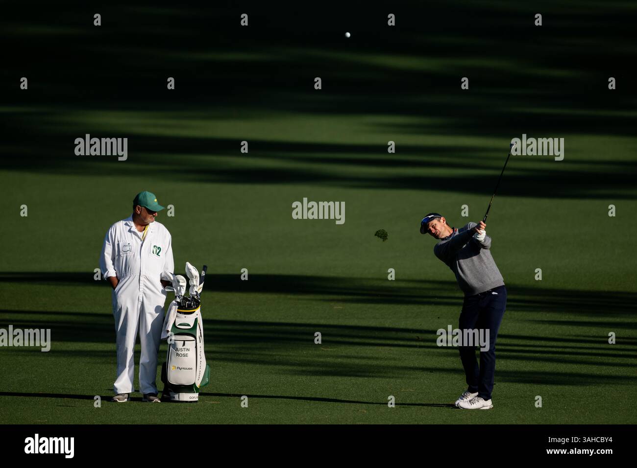 Justin Rose of, UK. , . during a practice round prior to the 2025 ...