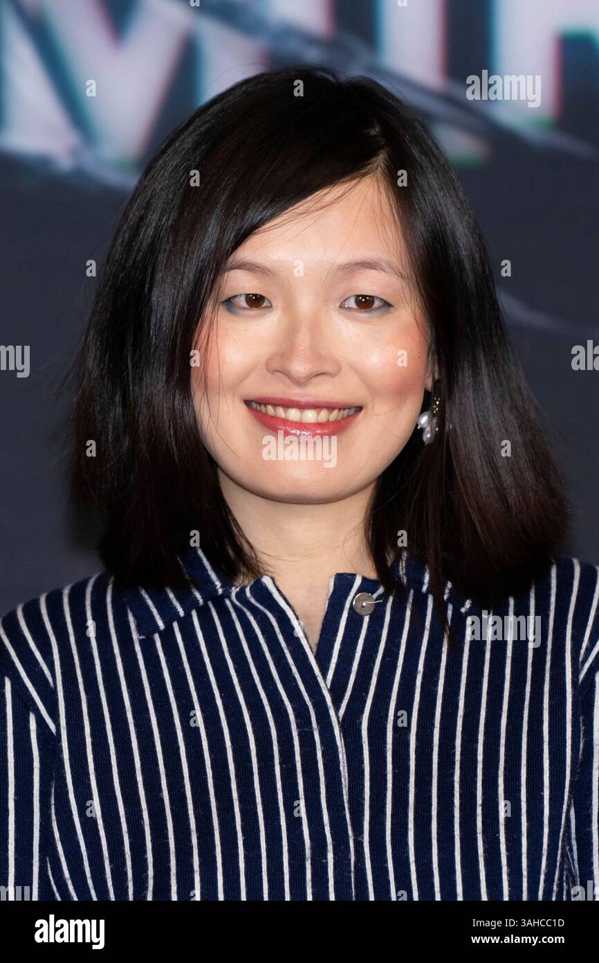 Haolu Wang poses for photographers upon arrival for the special ...