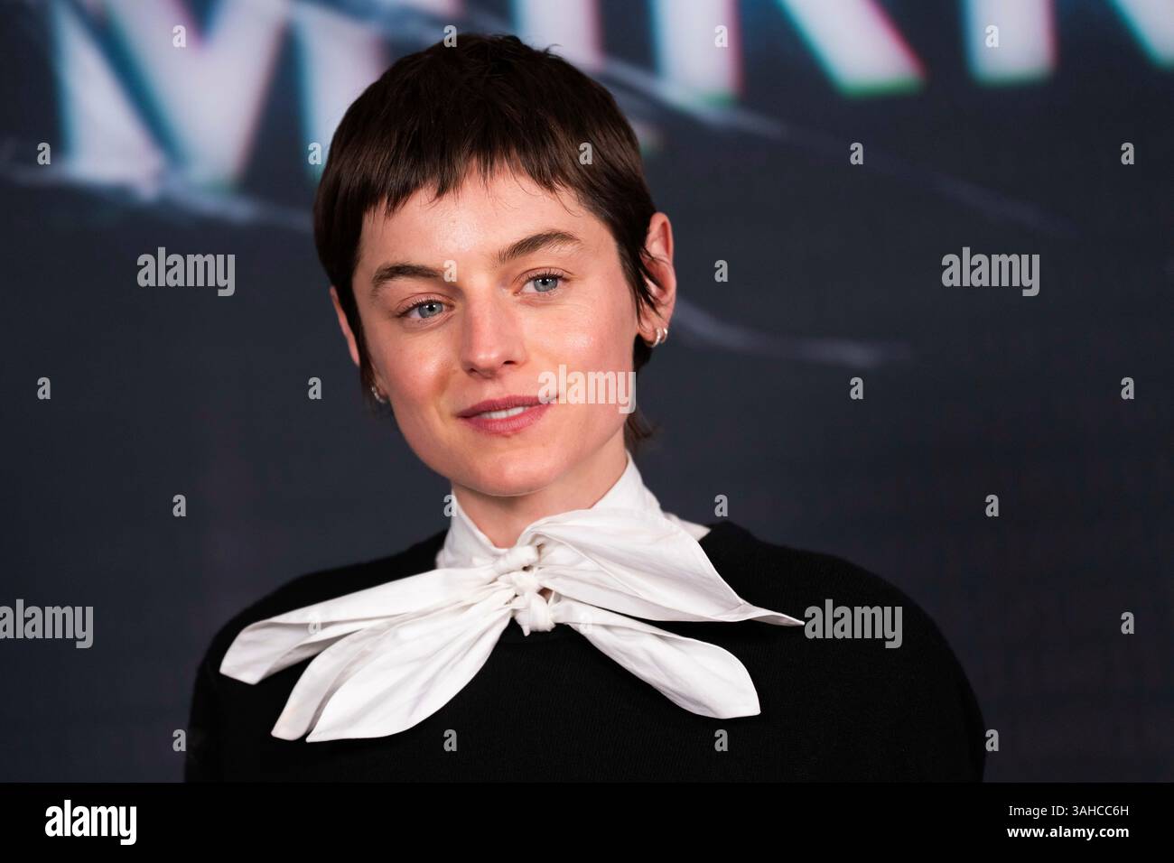Emma Corrin poses for photographers upon arrival for the special ...