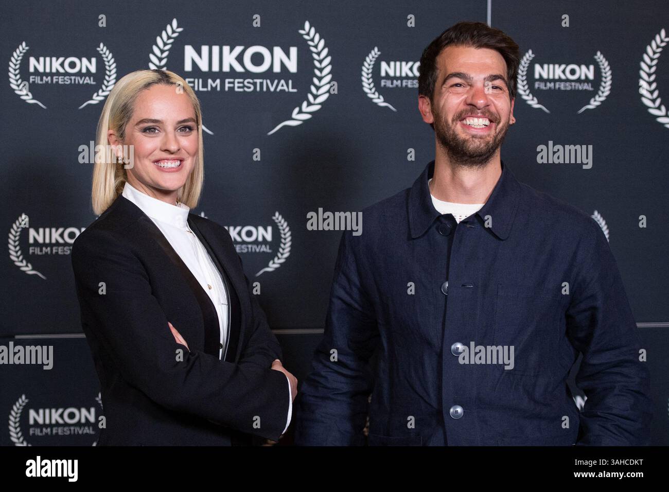 Paris, France. 09th Apr, 2025. Noemie Merlant and Julien Carpentier ...