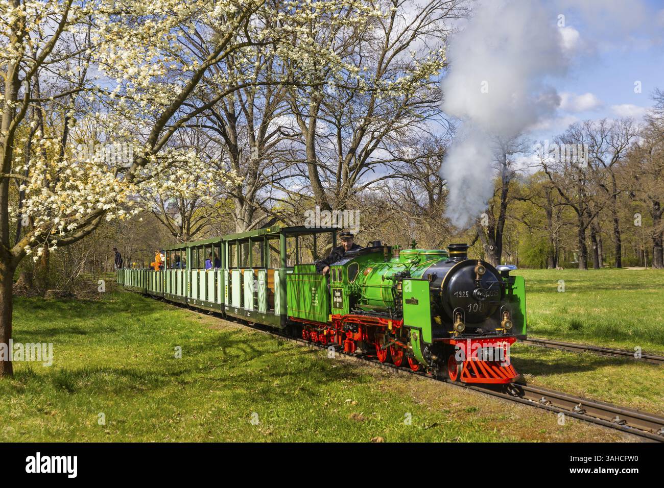 The popular small railway in Dresden's Great Garden has been in ...
