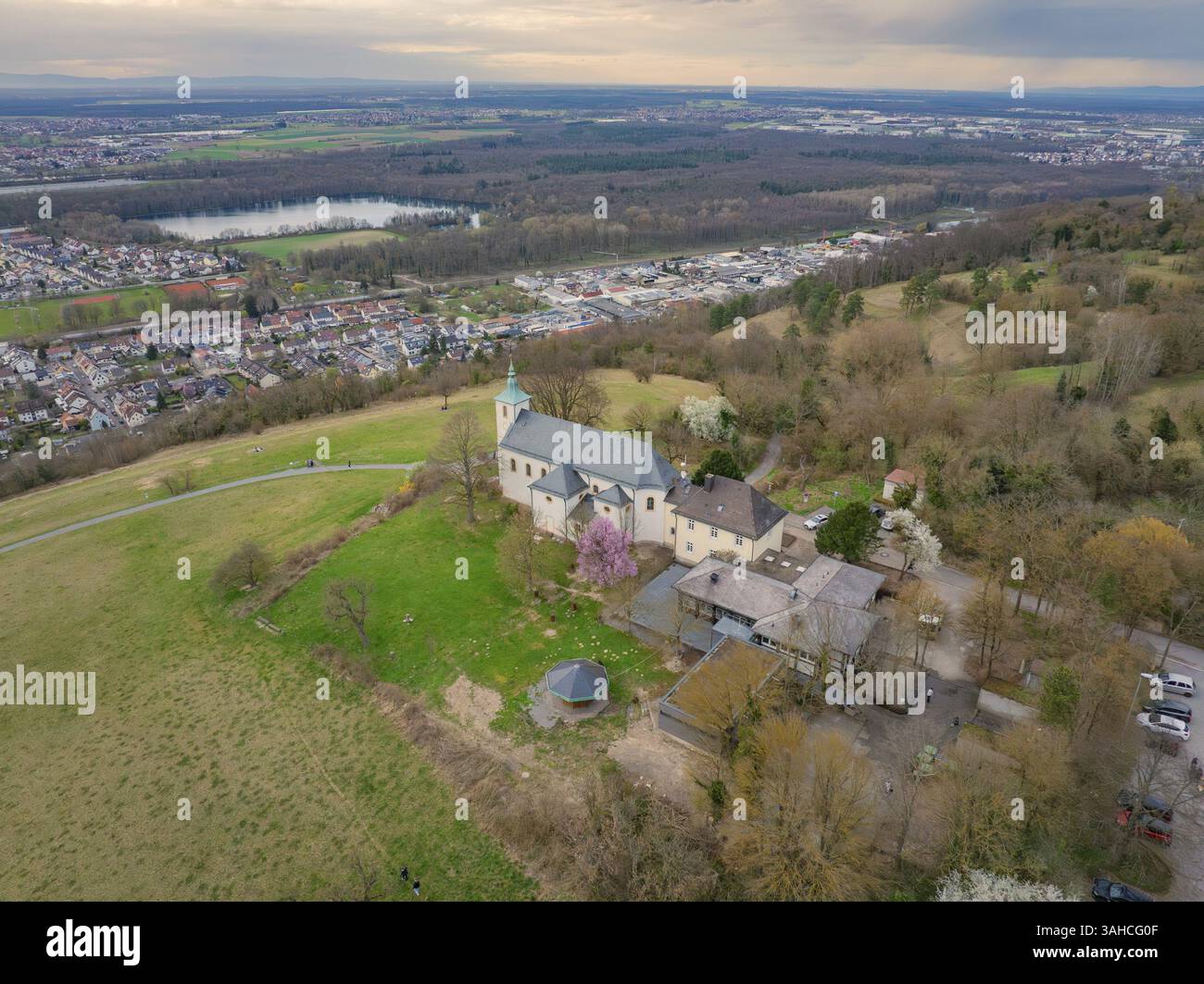 Panoramic shot hilltop village hi-res stock photography and images - Alamy